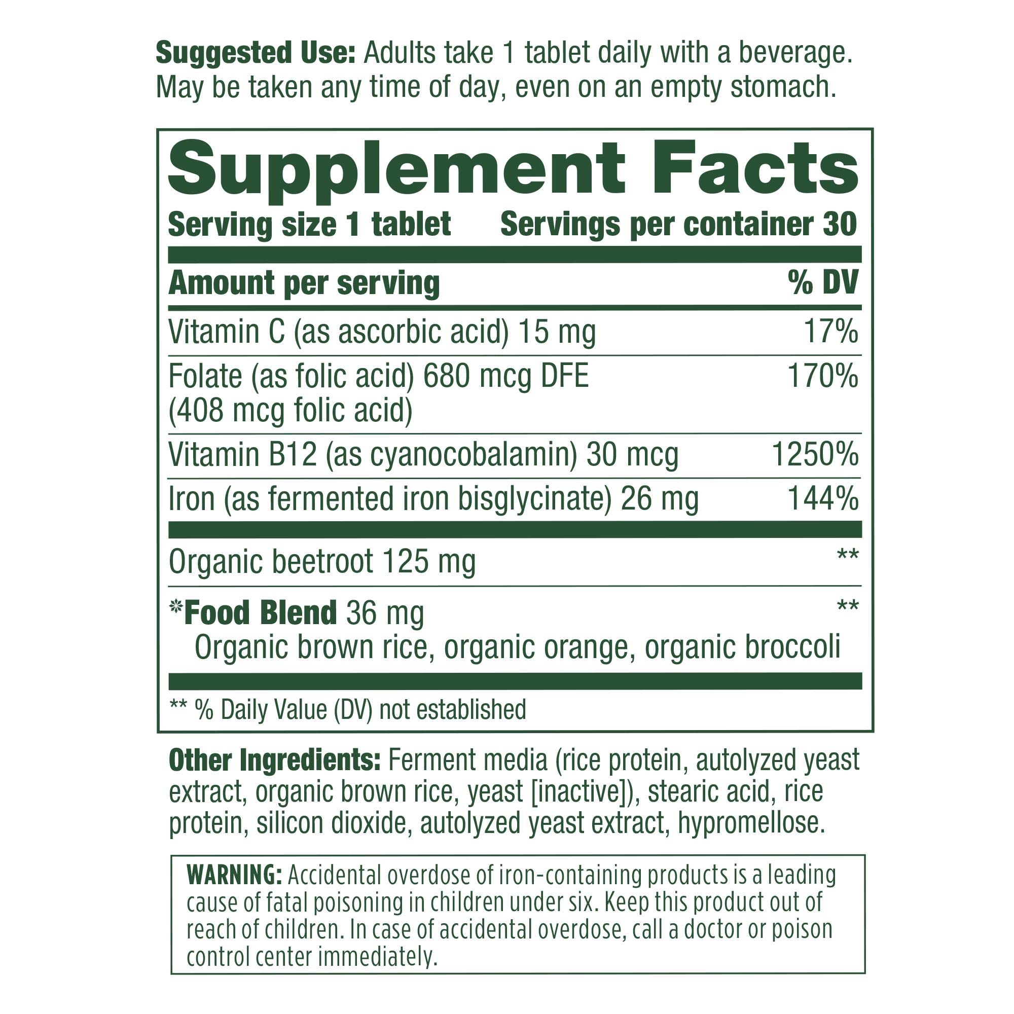 Snapklik.com : MegaFood Blood Builder - Iron Supplement Clinically ...