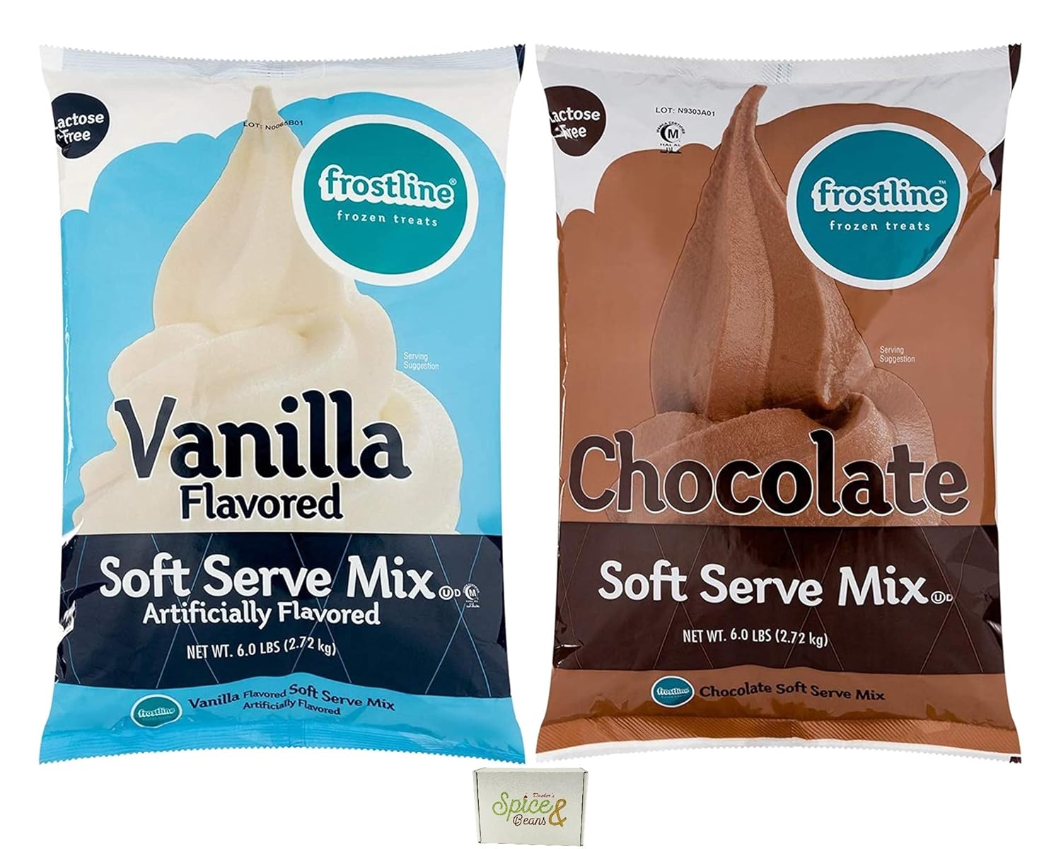 Amazon.com: Chocolate & Vanilla Soft Serve Powdered Ice Cream Mix ...