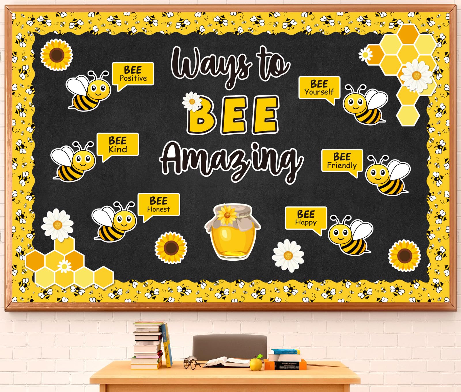 Amazon.com: JarThenaAMCS 88Pcs Bee Bulletin Board Decorations Summer ...