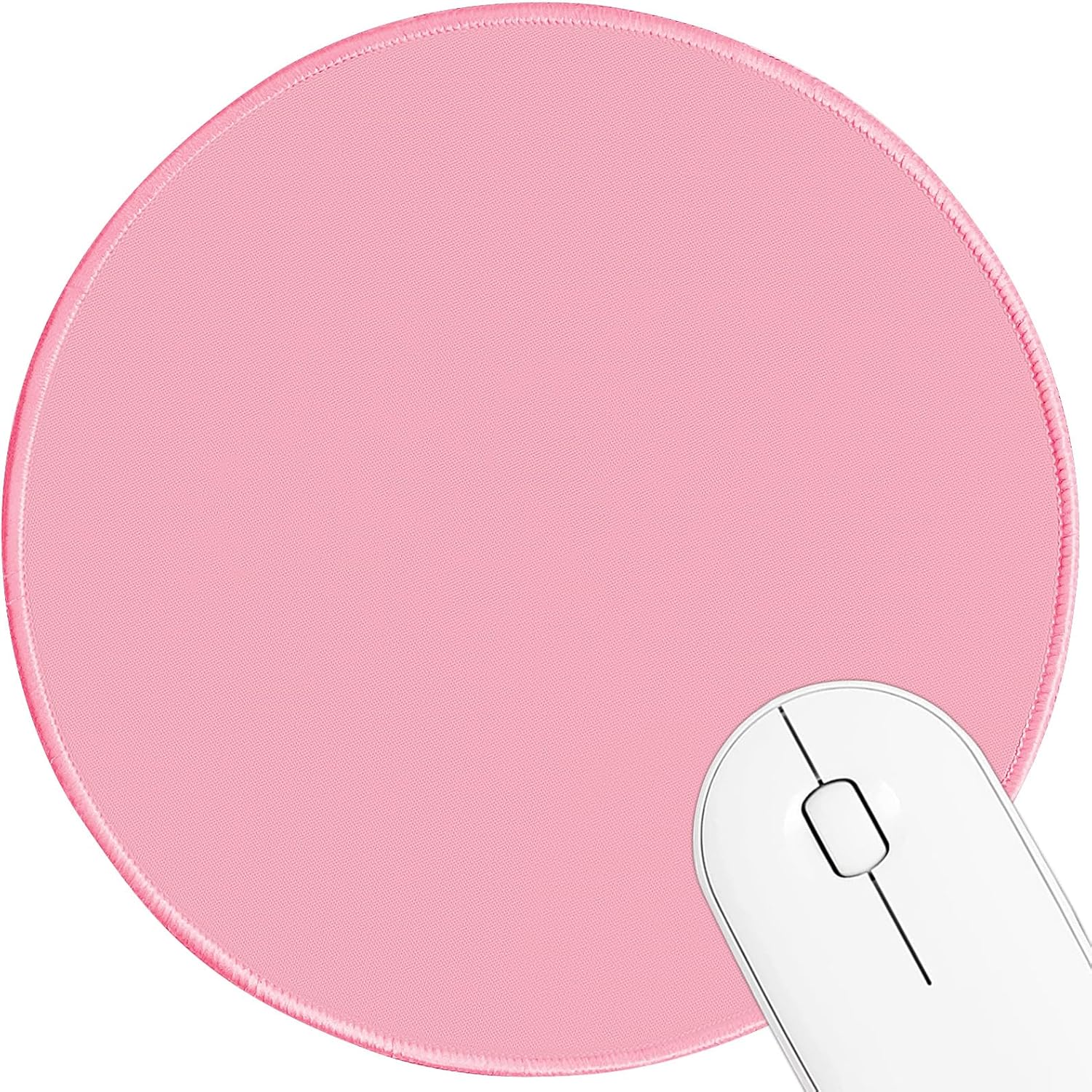 Amazon.com: Round Mouse pad, high-end Texture, Sewn Edge Design, Anti ...