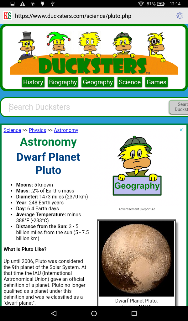 Aplicación KidzSearch Safe Search en Amazon Appstore