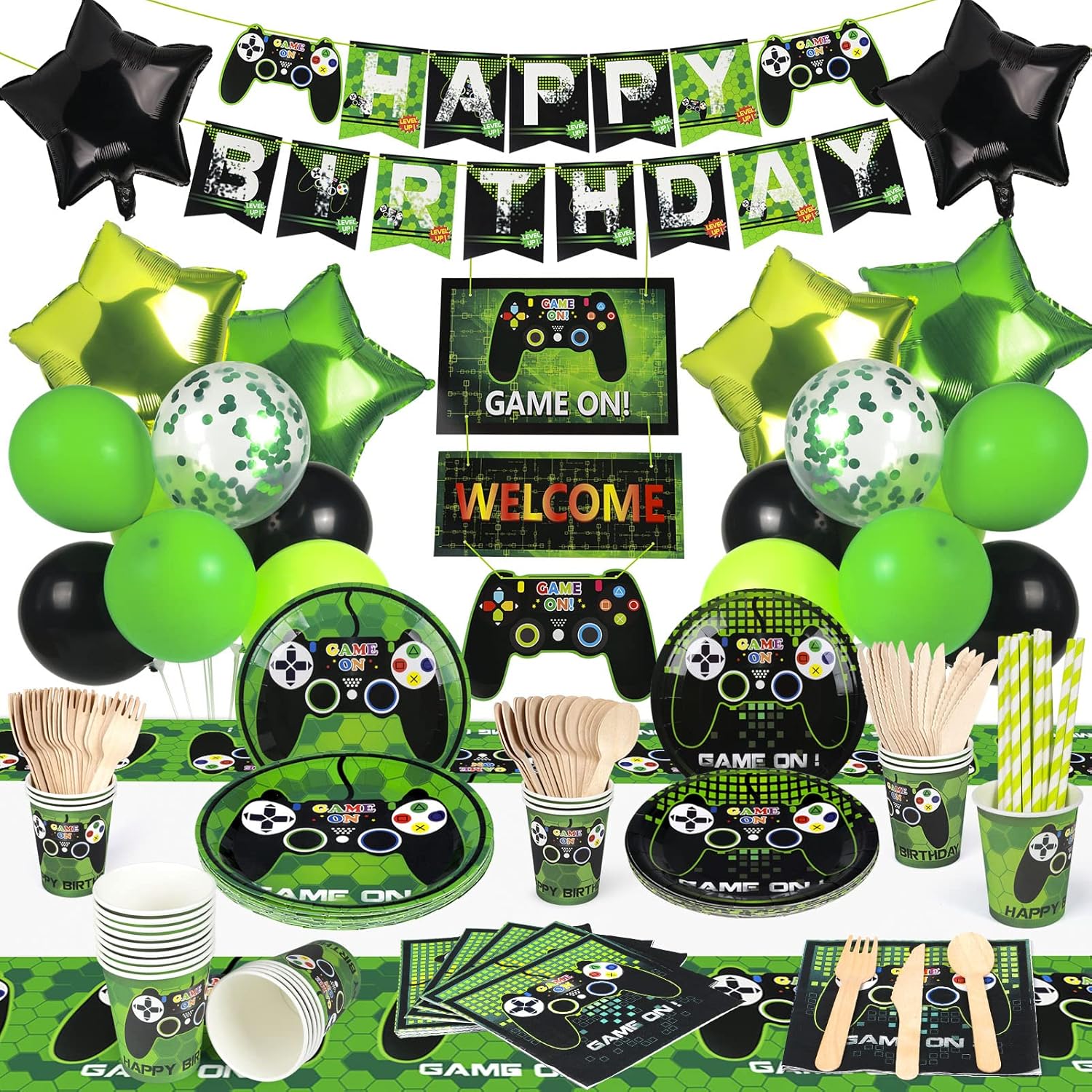 Video Game Birthday Party Supplies Decorations For Boy Gamer Gaming video-game-birthday-party-supplies-decorations-for-boy-gamer-gaming