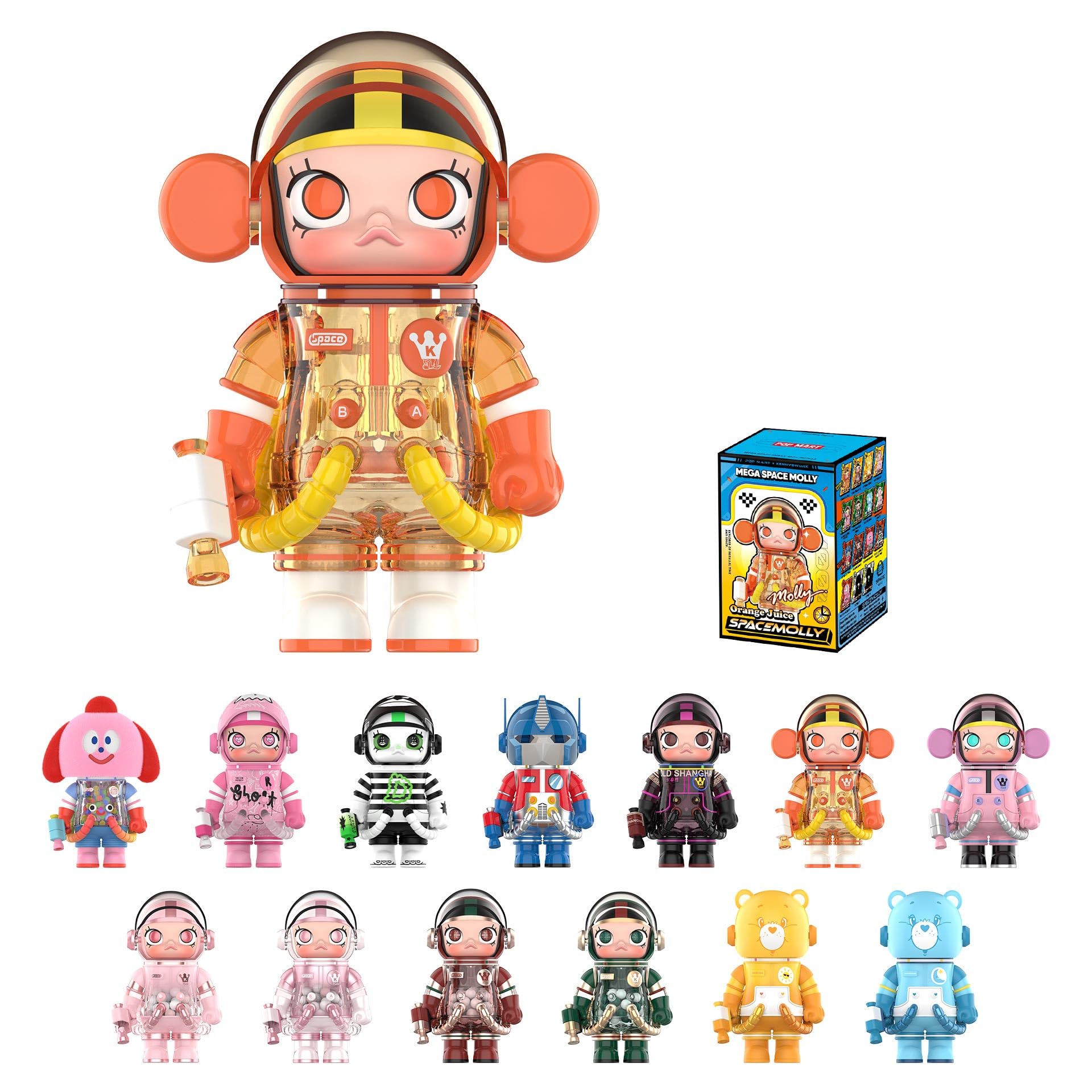 POP MART MEGA Space Molly 100% Series4 Blind Box Figures, Random Design ...