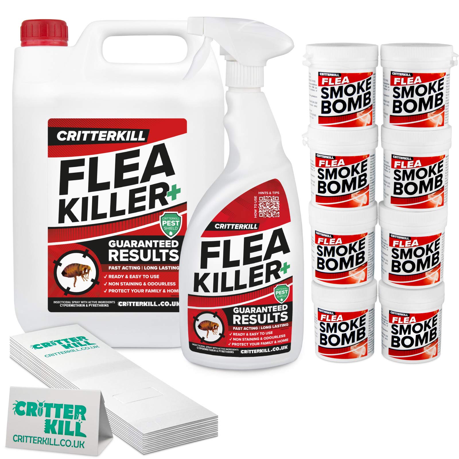 CritterKill Professional Flea Killer Set - For Repeat Treatment of ...