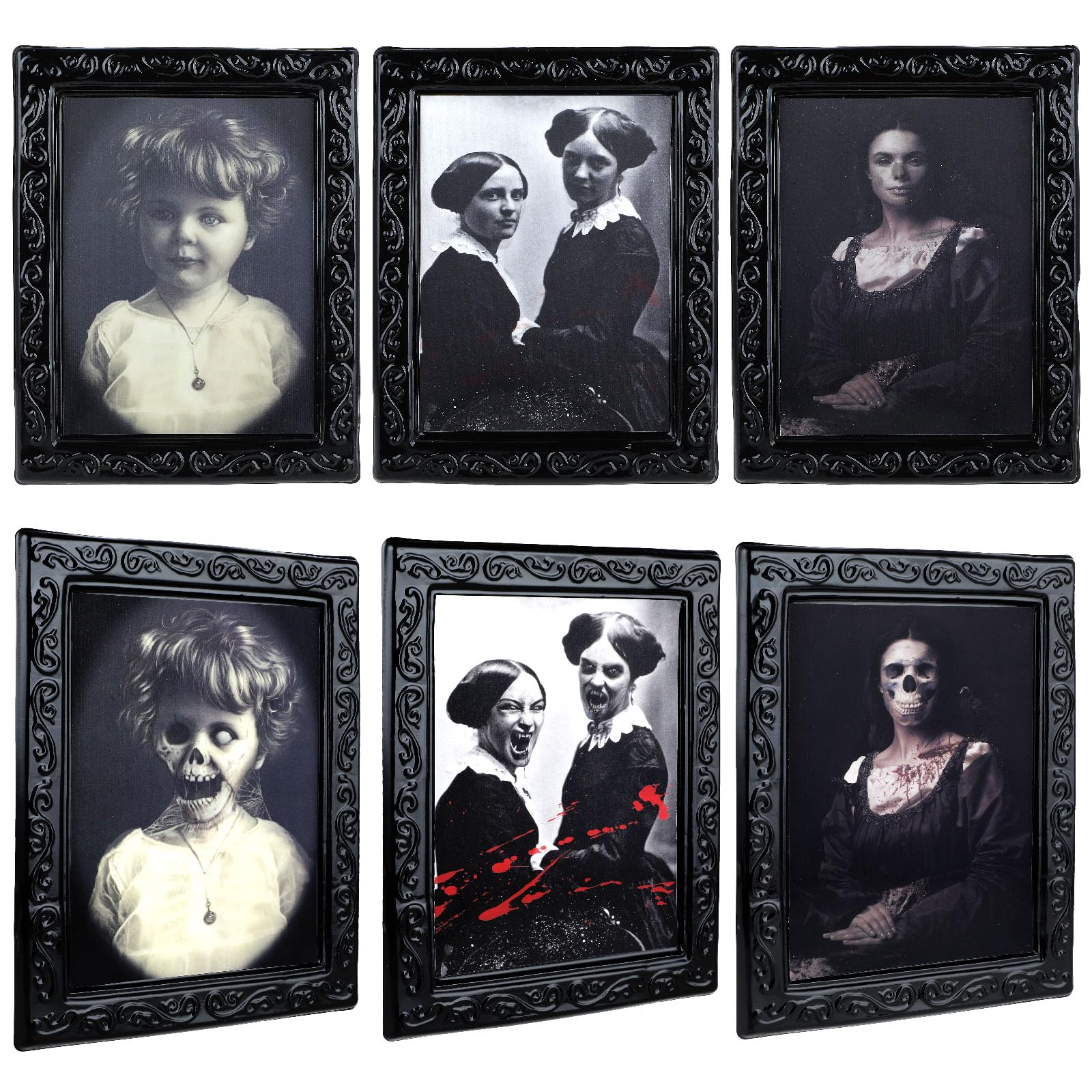 Amazon.com - Abeillo Halloween Decorations 3D Changing Face Horror ...