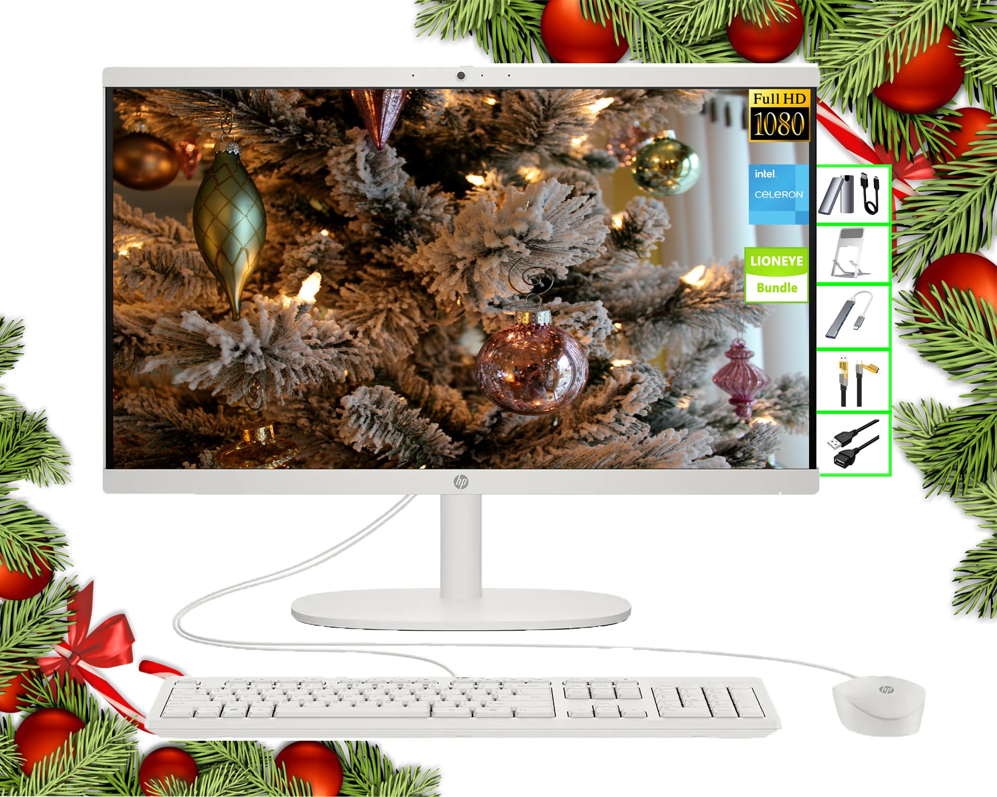 Amazon.com: HP AI-Powered AIO Desktop| 21.5" FHD All-in-One Computer ...