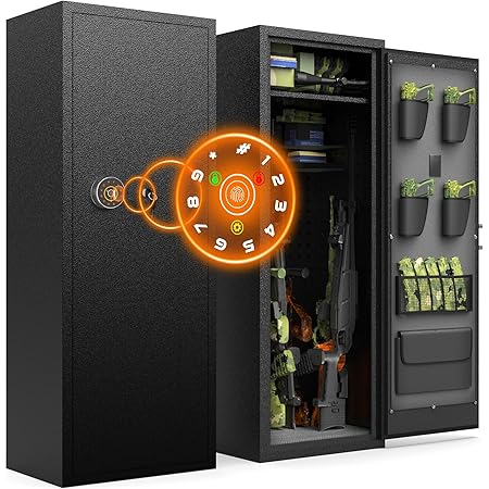 Amazon.com: JINS&VICO Biometric Rifle Gun Safe, Fingerprint Quick ...