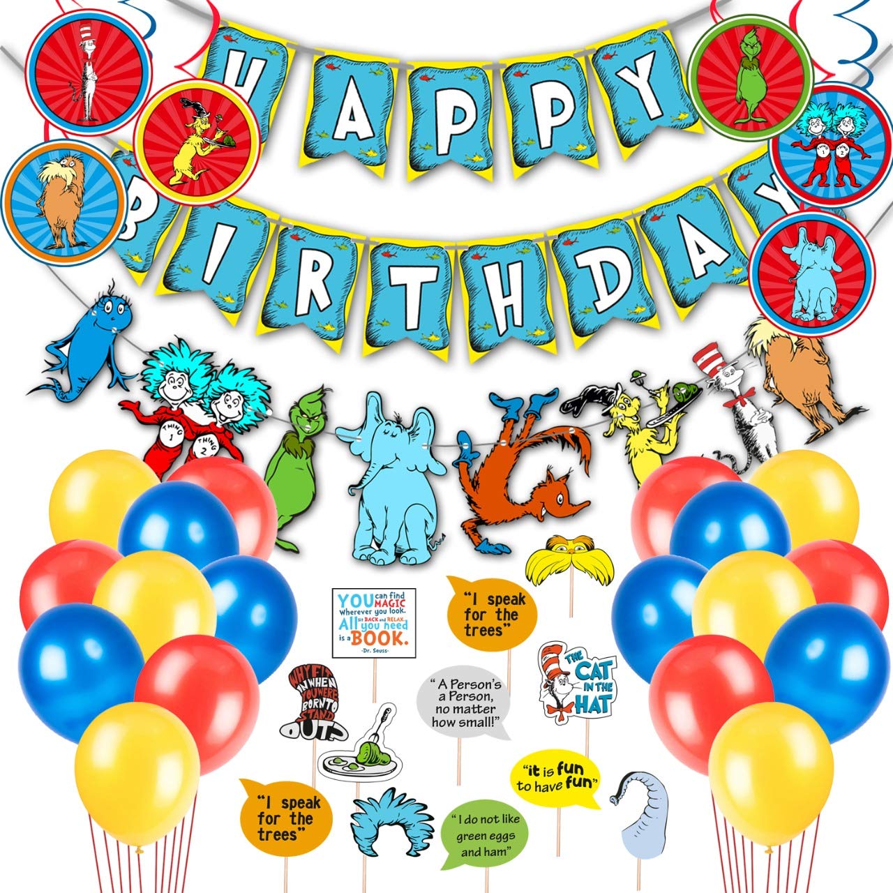 Party Propz Birthday Party Decoration Items In Combo 44Pcs Banner party-propz-birthday-party-decoration-items-in-combo-44pcs-banner