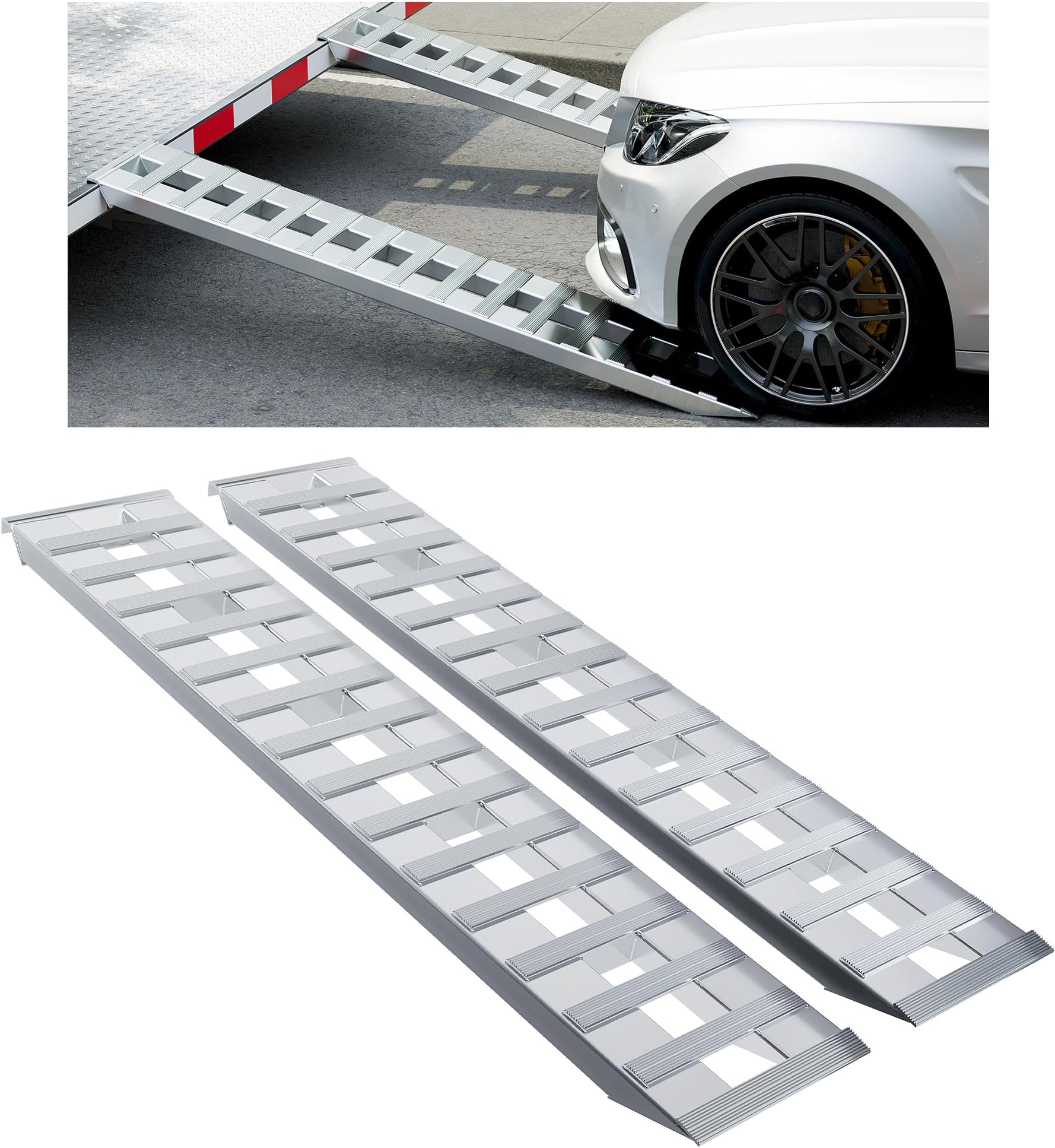 Amazon.com: 72" x 15"_3" 10,000_LB_Aluminum_CAR_Truck_ Skid_ Forklift ...