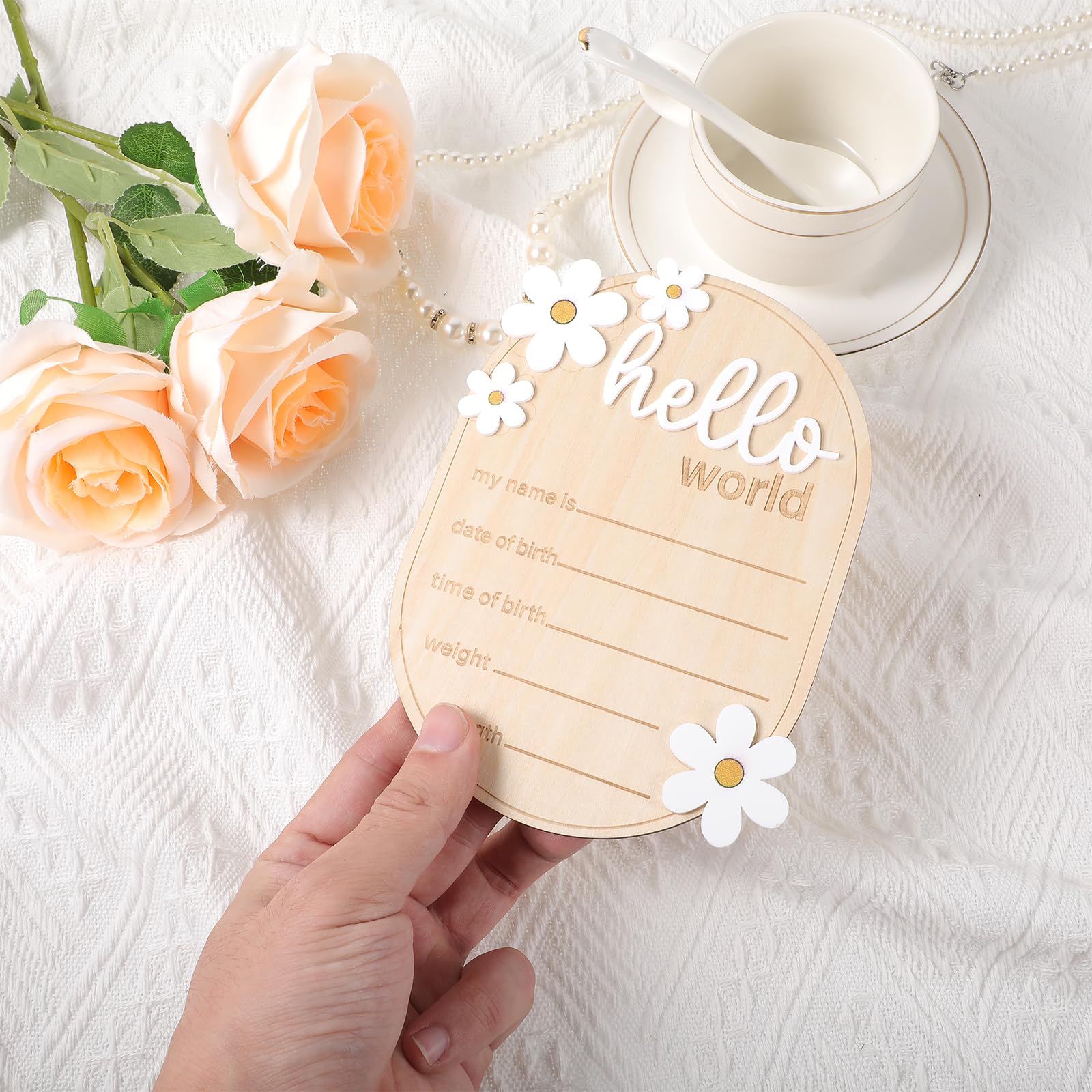 Snapklik.com : Baby Welcome Sign Hospital Hello World Newborn Sign ...