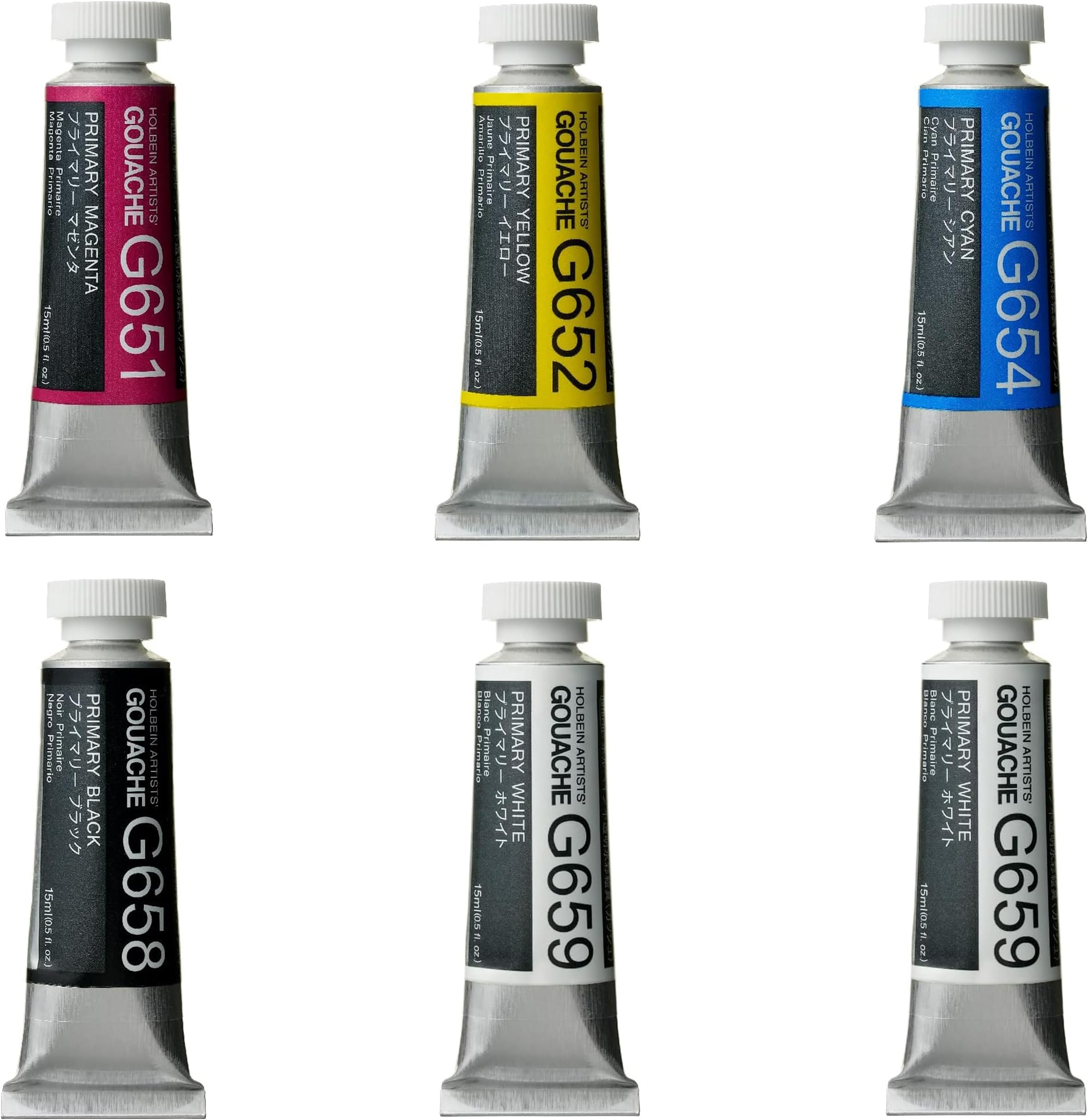 Amazon.com: Holbein 5 primary colors set gouache gouache (japan import ...