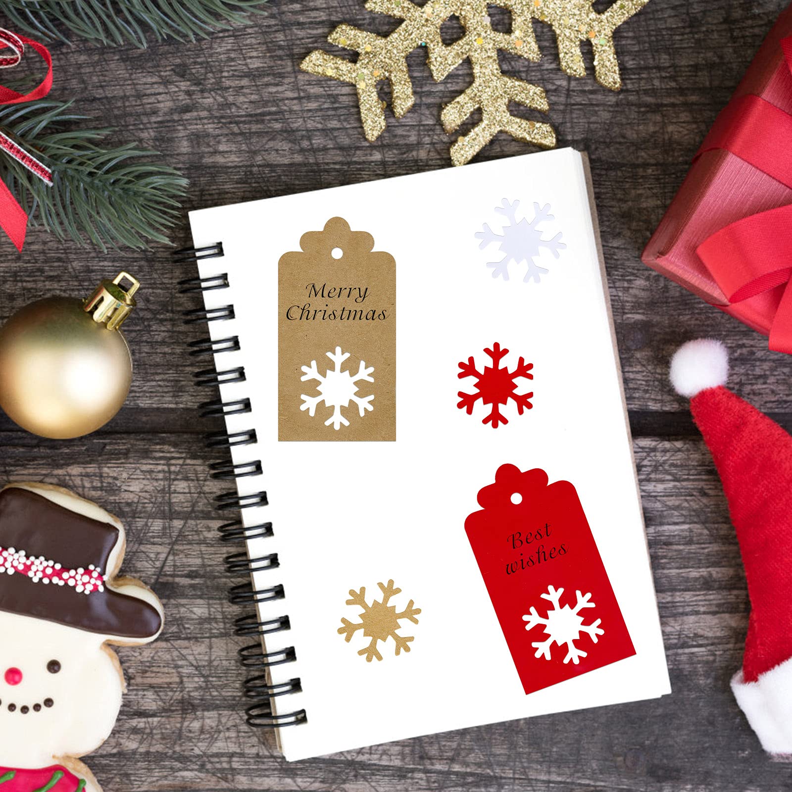 10 Buff BELL Gift Tags L Le C Xmas Wg Pt ￡0.99 thenationalherald.com