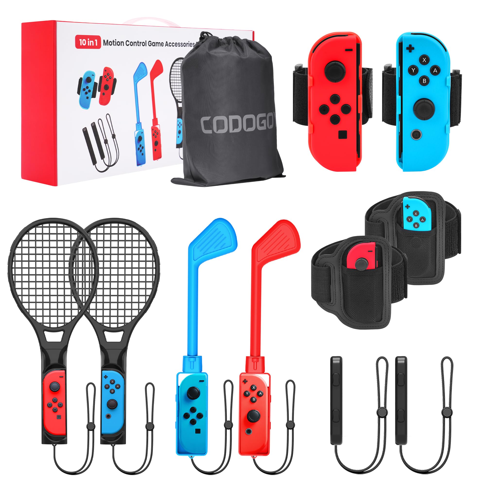 Amazon.com: Switch Sports Accessories - CODOGOY 10 in 1 Switch Sports ...