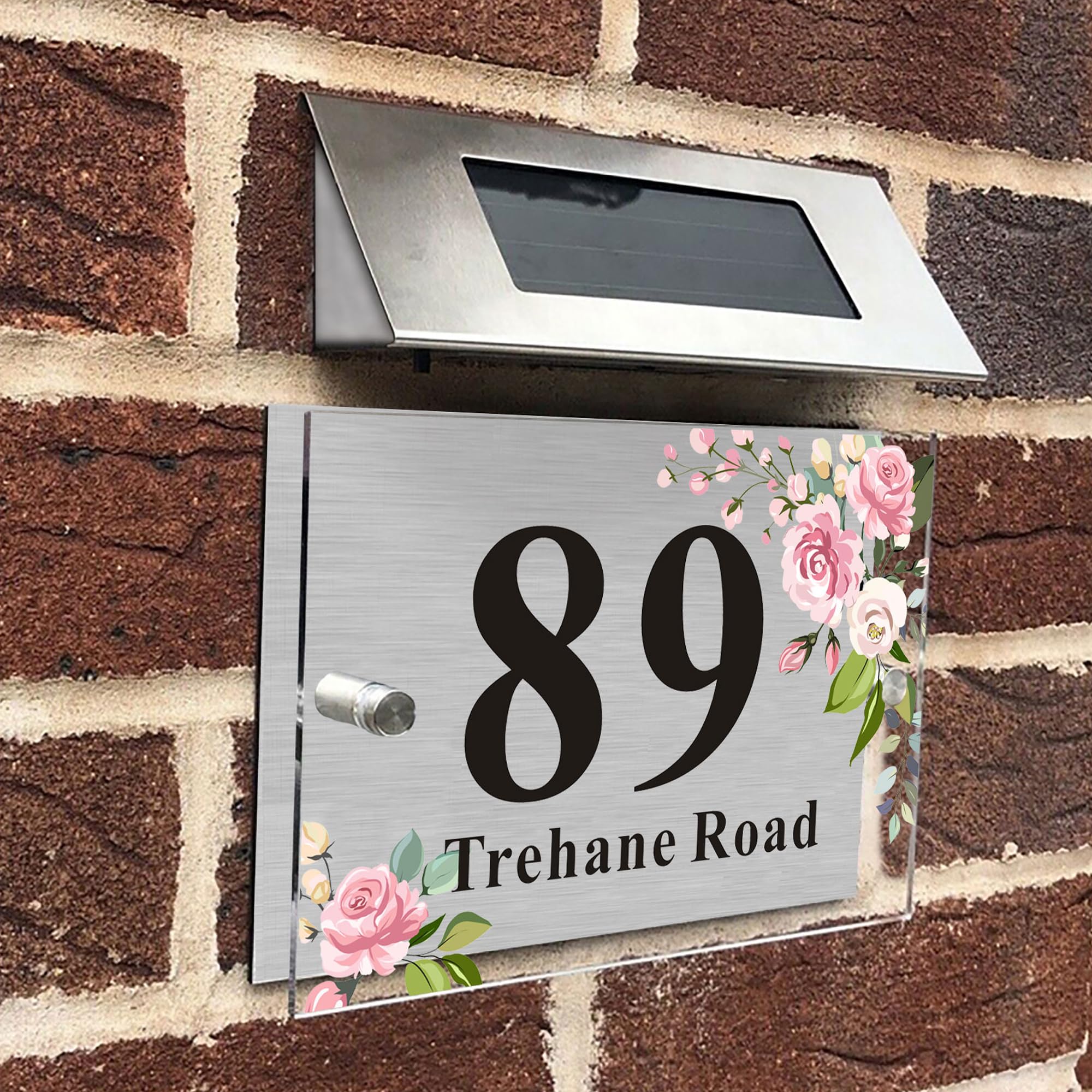 Personalised House Numbers Plaques Road Plate Plaque Door Numbers ...