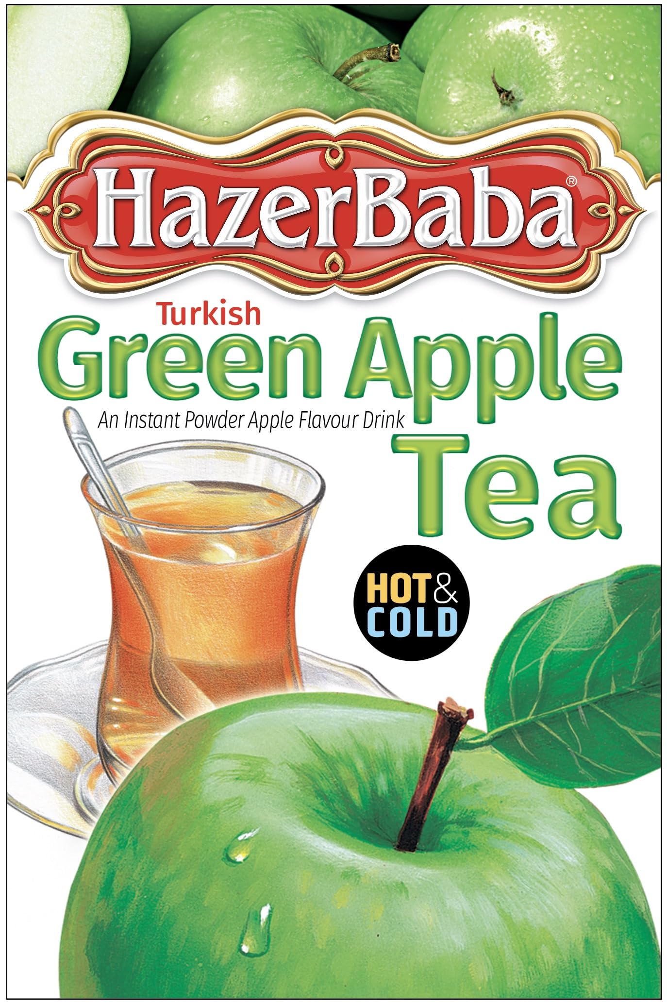 Hazer Baba Turkish Apple Flavour Tea powder 250 g : Amazon.co.uk: Grocery
