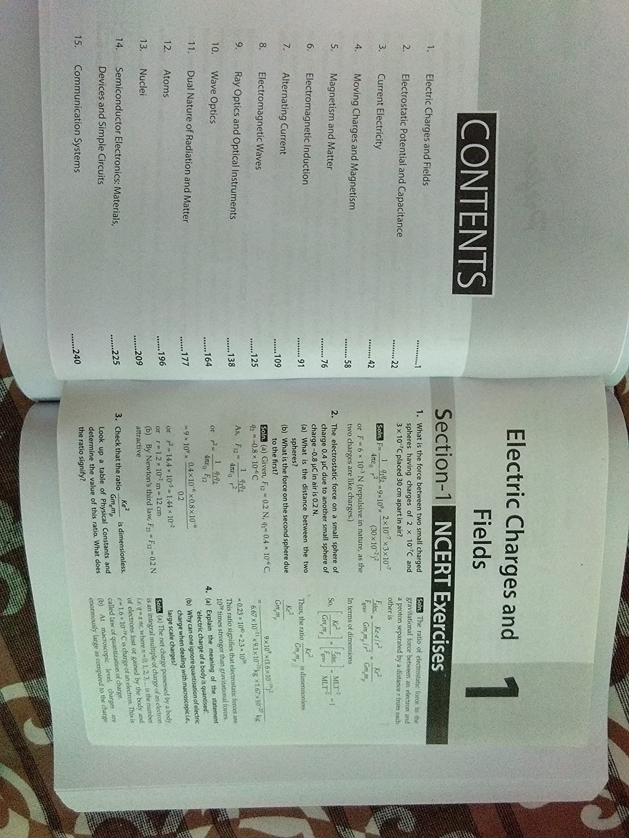 NCERT Textbook + Exemplar Problem Solutions Physics Class 12 [Paperback ...