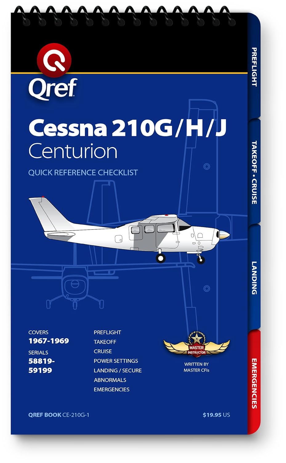Cessna 210G/H/J Qref Checklist Book | Amazon.com.br