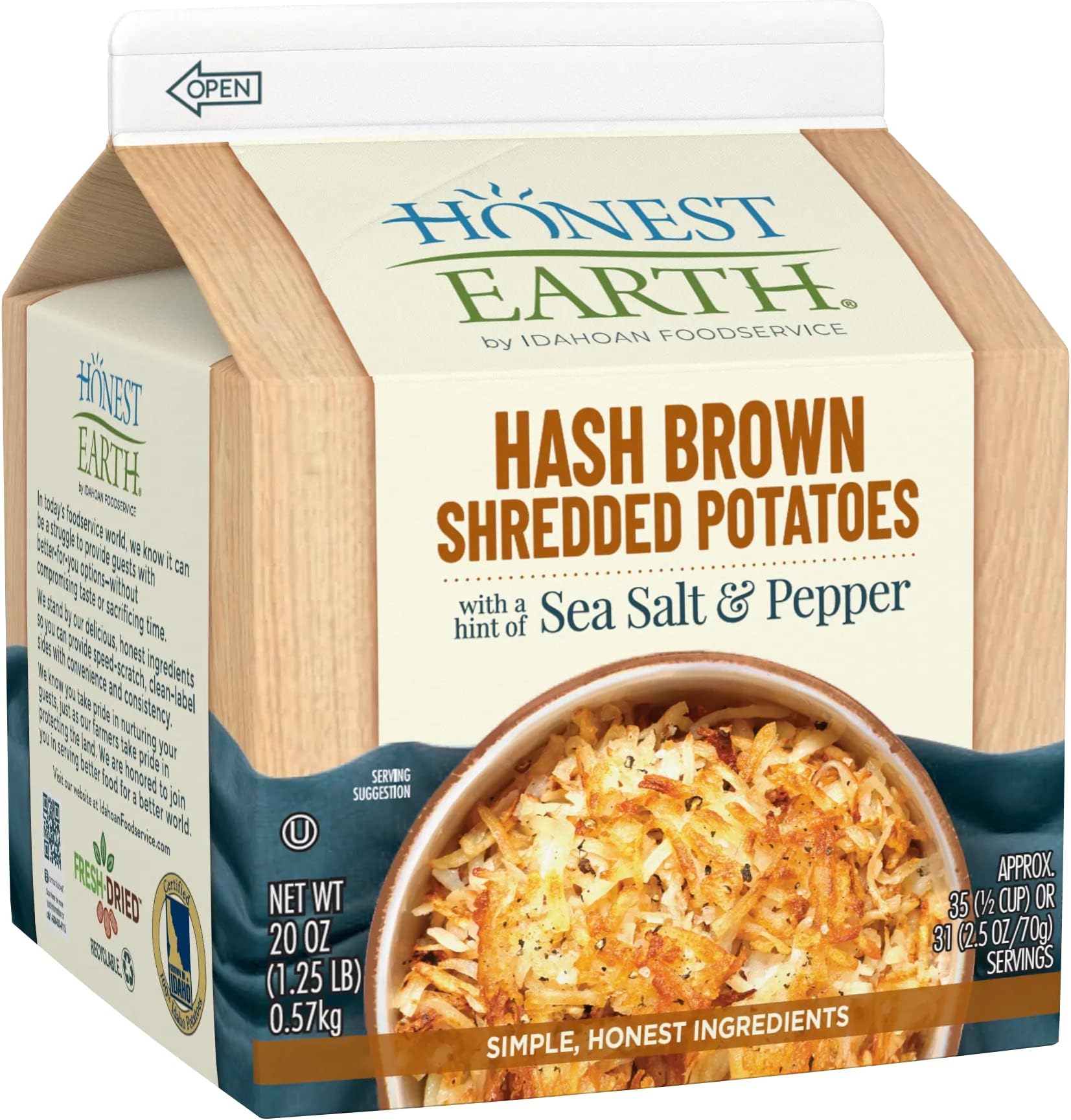 Amazon.com: Simply Potatoes Shredded Hash Browns, 20 Oz : Grocery ...