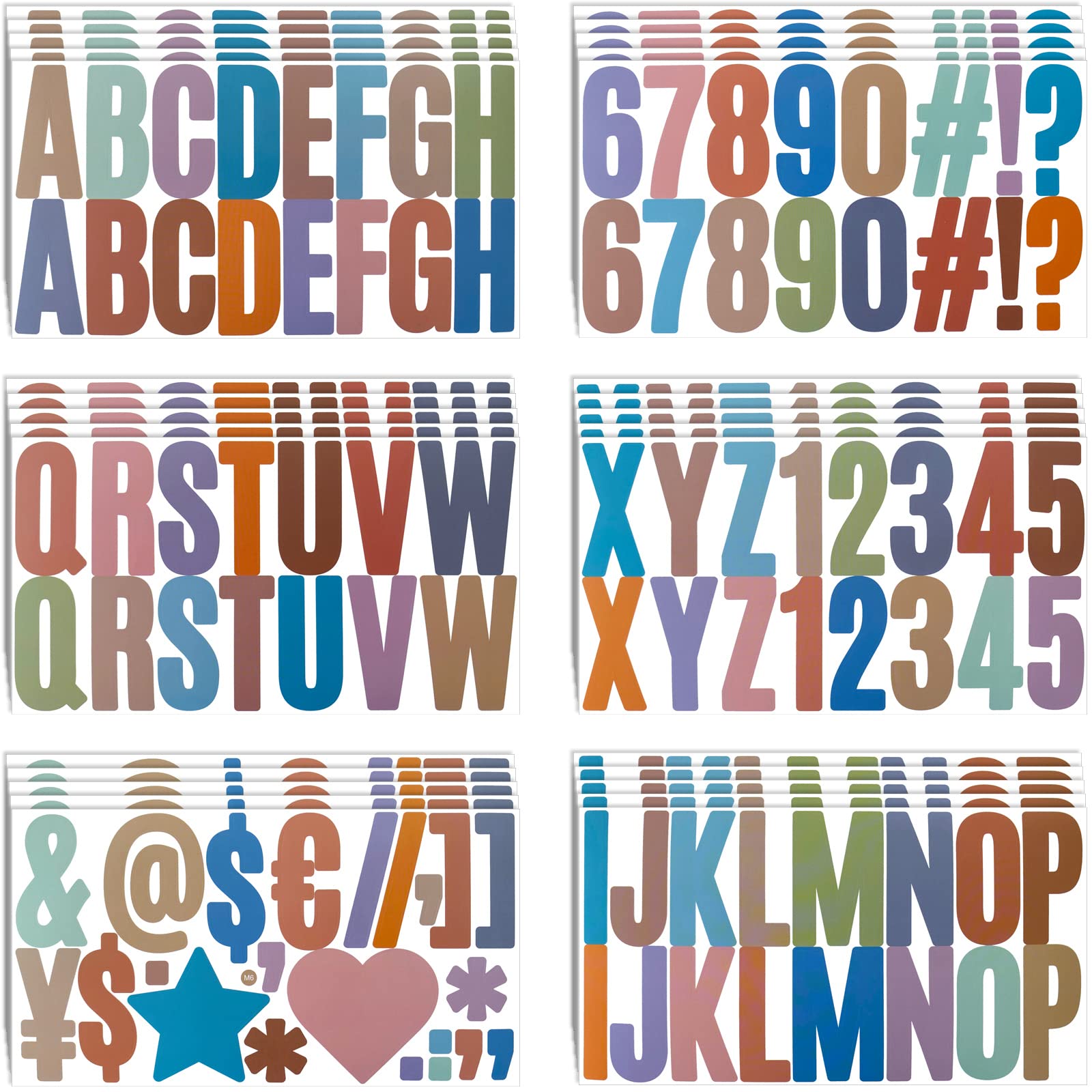 Snapklik.com : 500 Pieces 30 Sheets Large Letter Stickers 2.5 Inch ...