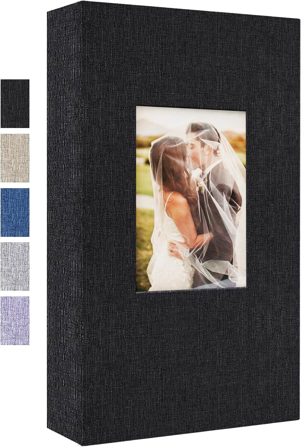 BLACK PHOTO FLIP ALBUM 40 POCKETS HOLDS 80 6"x4" PHOTOS : Amazon.co.uk ...