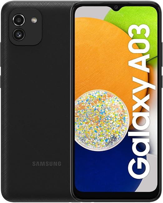 Samsung Galaxy A03 Android Smartphone, 6.5-Inch Infinity-V HD + Display ...