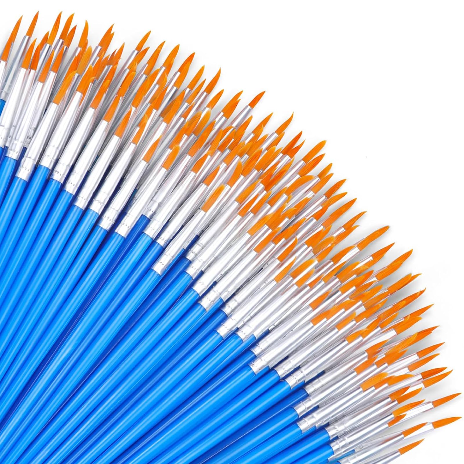 Amazon.co.jp: DFsucces 丸筆 極細 絵筆 100本セット 16.5cm 画材筆 水彩筆 プラモデル 塗装 水彩画 油絵 アクリル画 ペイント : ホーム＆キッチン