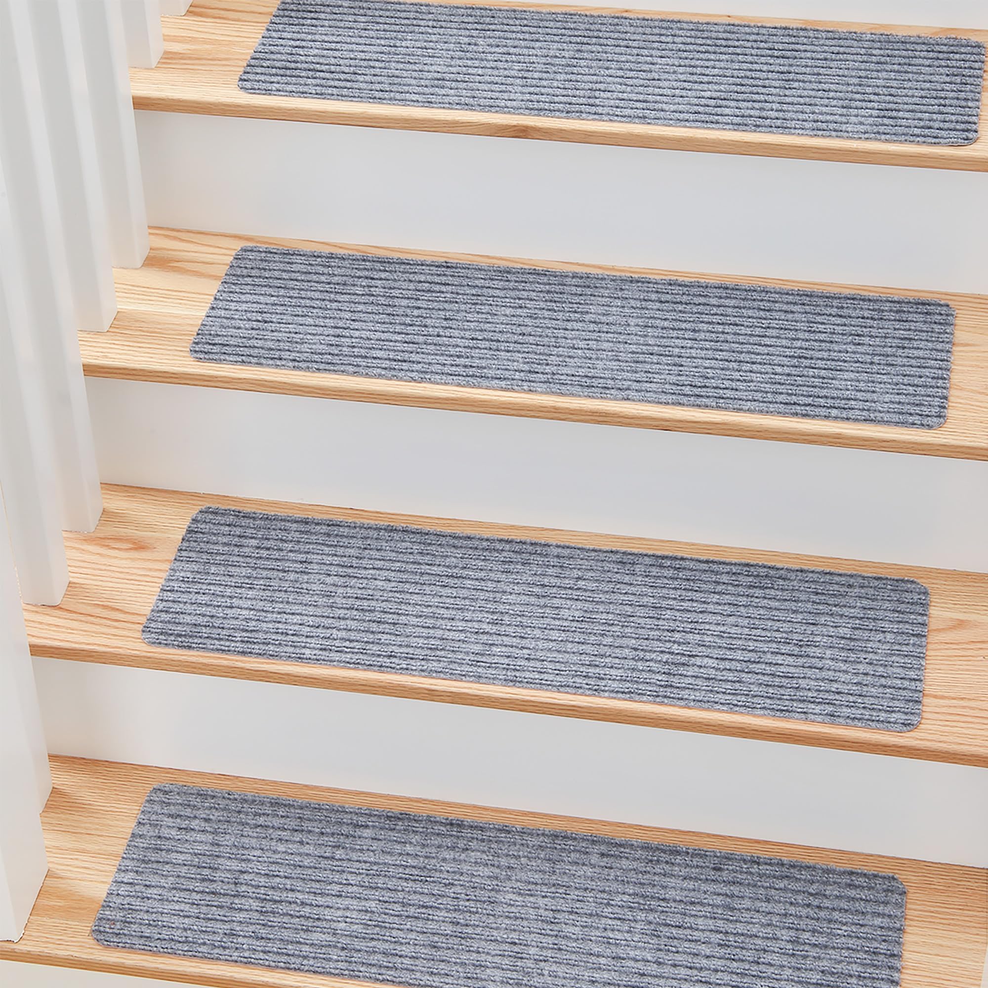 Amazon.com: FLEXISTEP Peel and Stick Carpet Stair Treads Non Slip - 15 ...