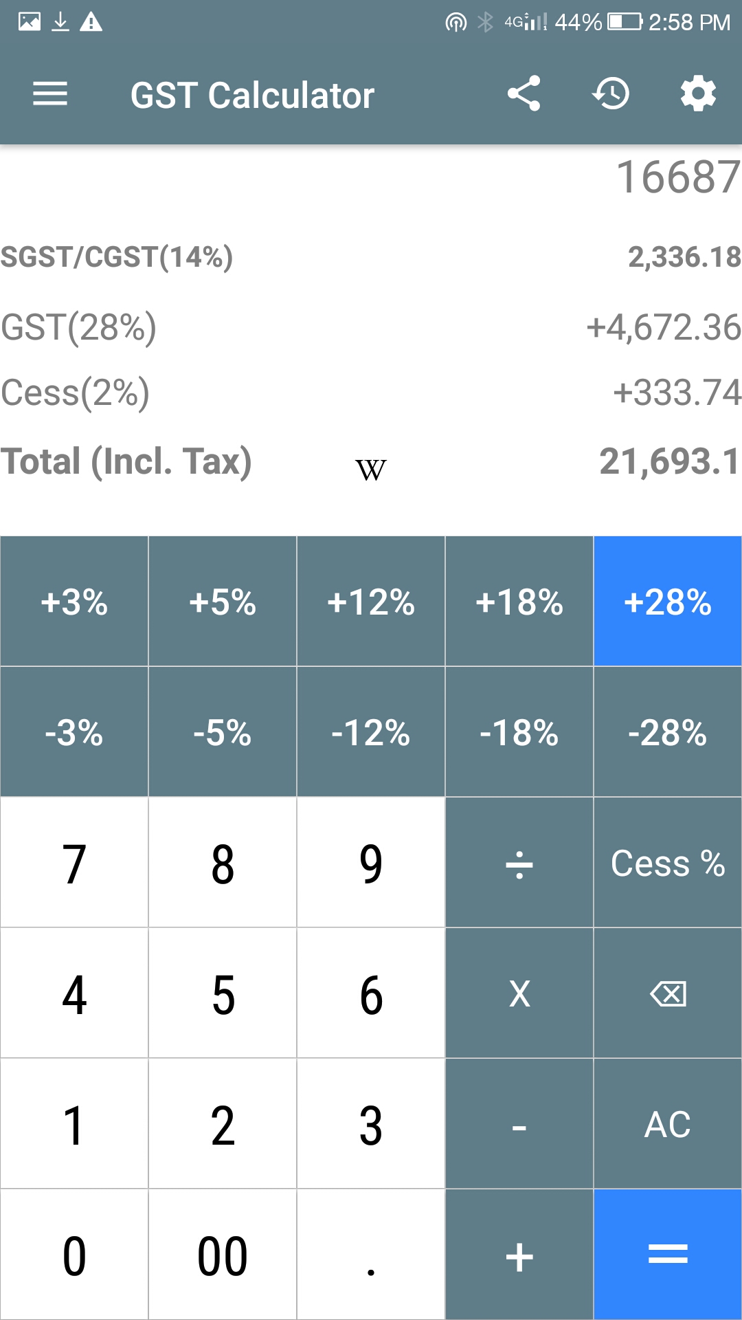 Gst Percentage Calculator App On Amazon Appstore