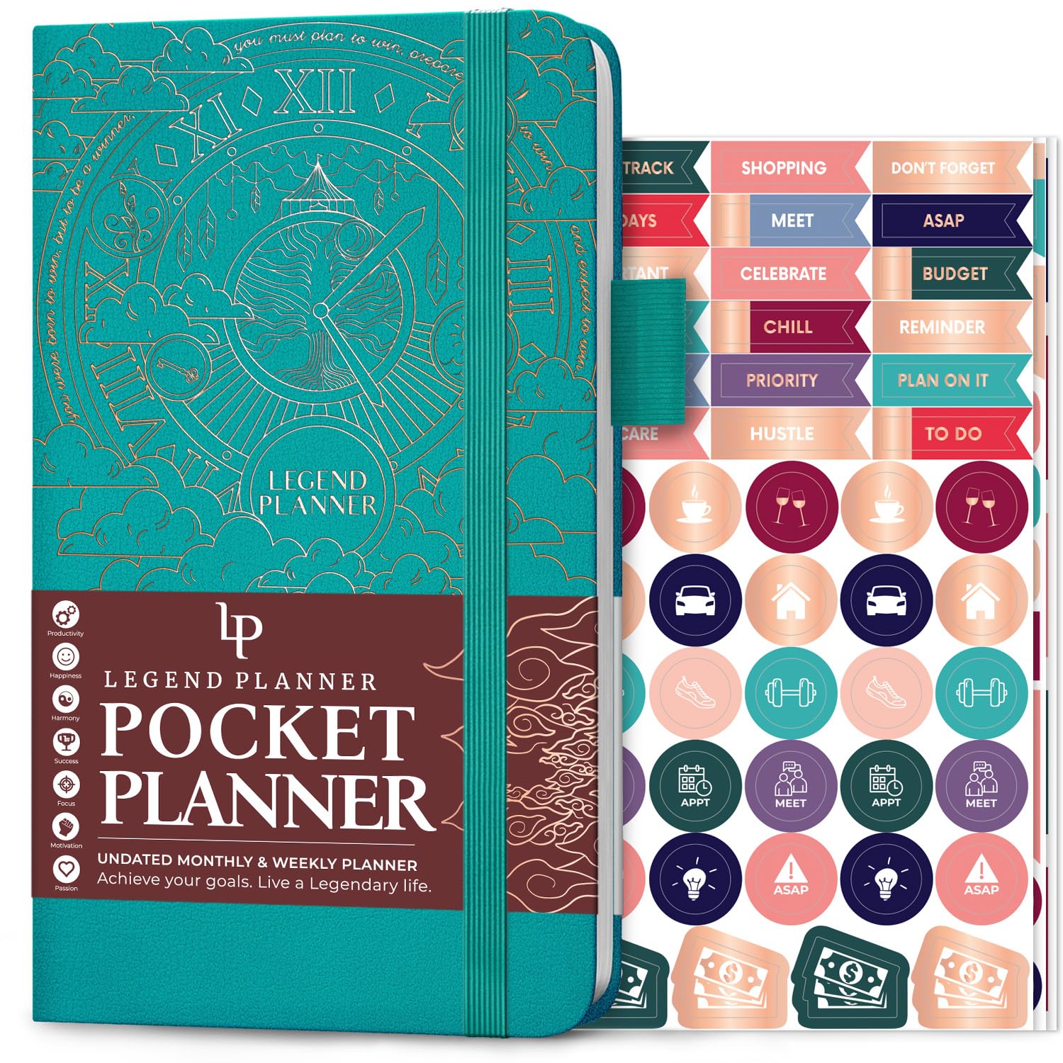 Legend Planner Pocket – Small Monthly & Weekly Goal Journal and ...