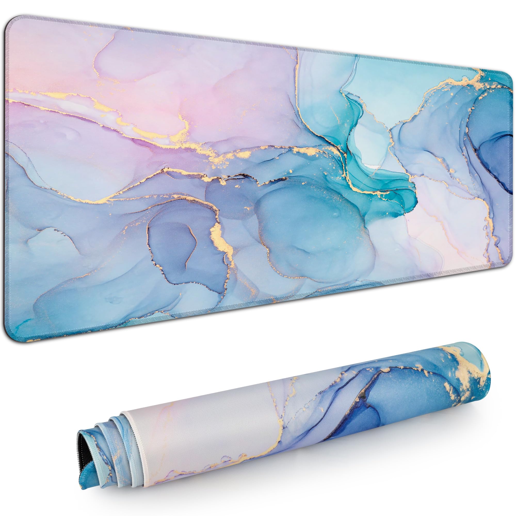 Amazon.com : Desk Mat,Large Mouse Pad 35''×15.6''×0.12'' XXL Extended ...