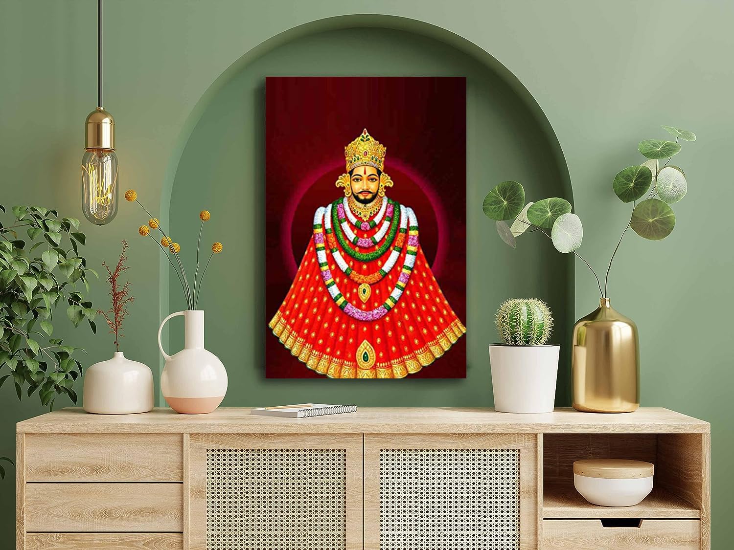 Buy British Terminal Lord Khatu Shyam ji Religious Poster Waterproof ...