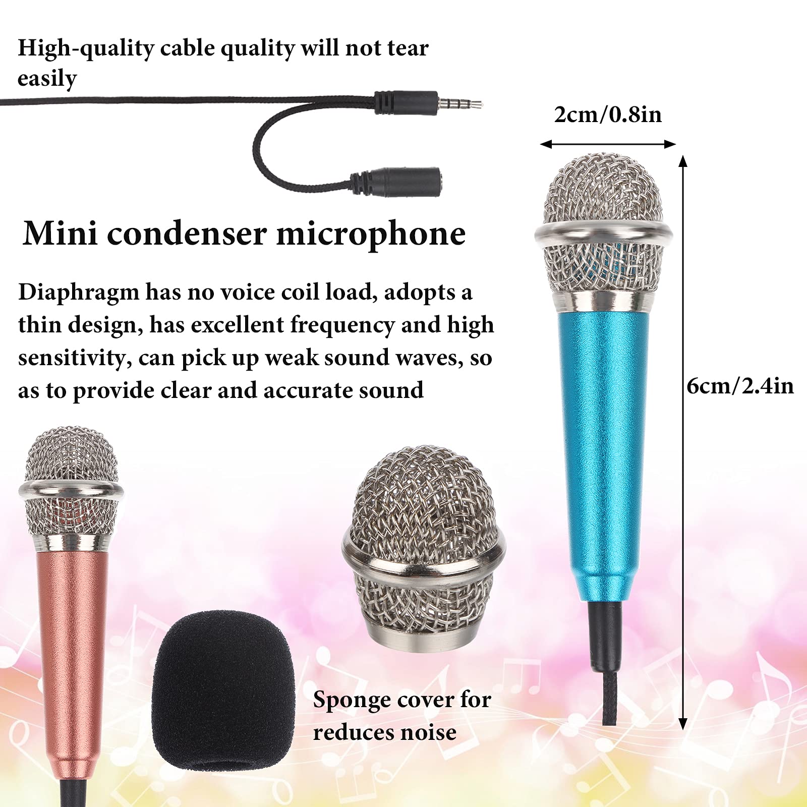 Small Microphone For Phone Savlot Mini Microphone Portable Vocal ...