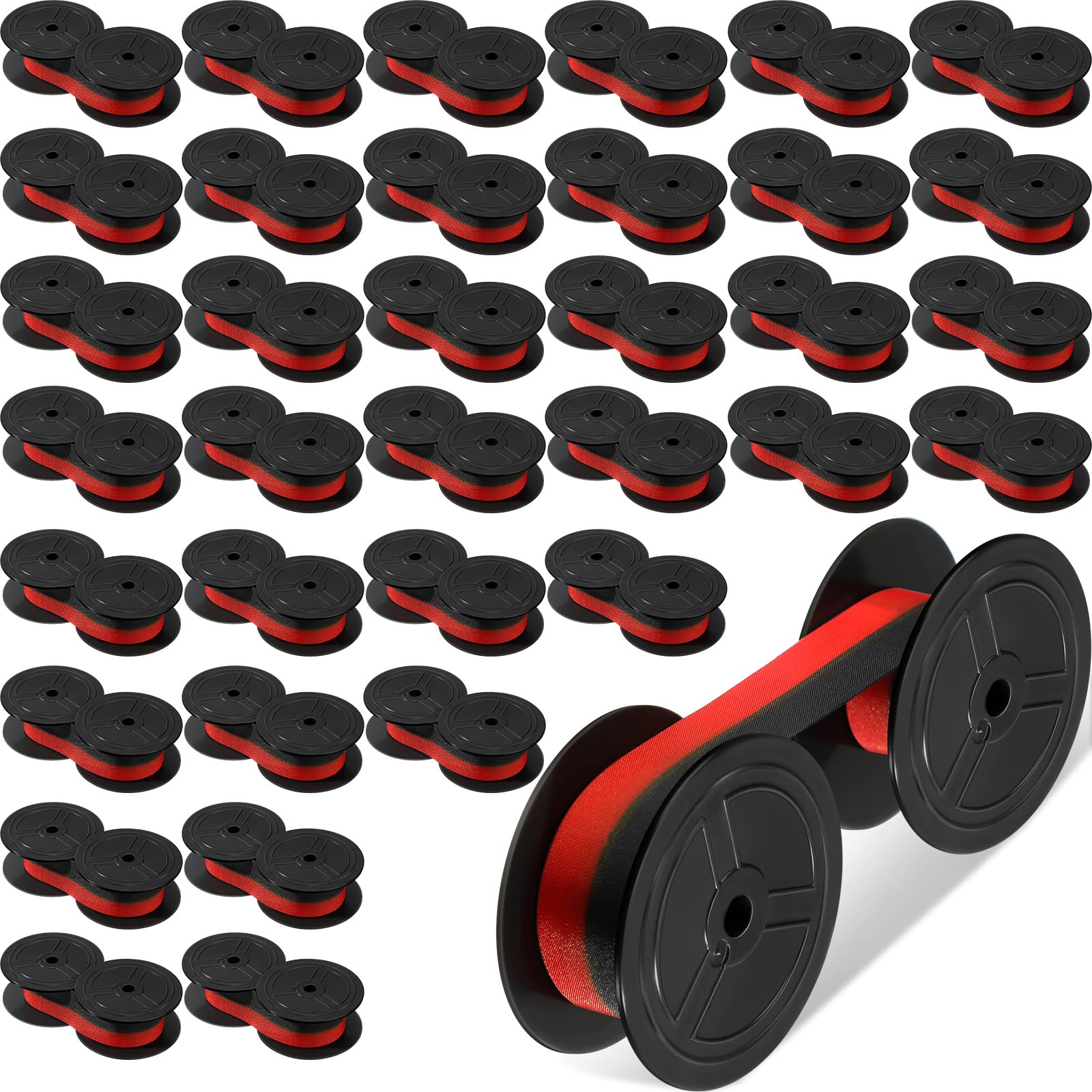 Buy 36 Packs Typewriter Ribbon Universal Twin Spool Ribbon Red and ...
