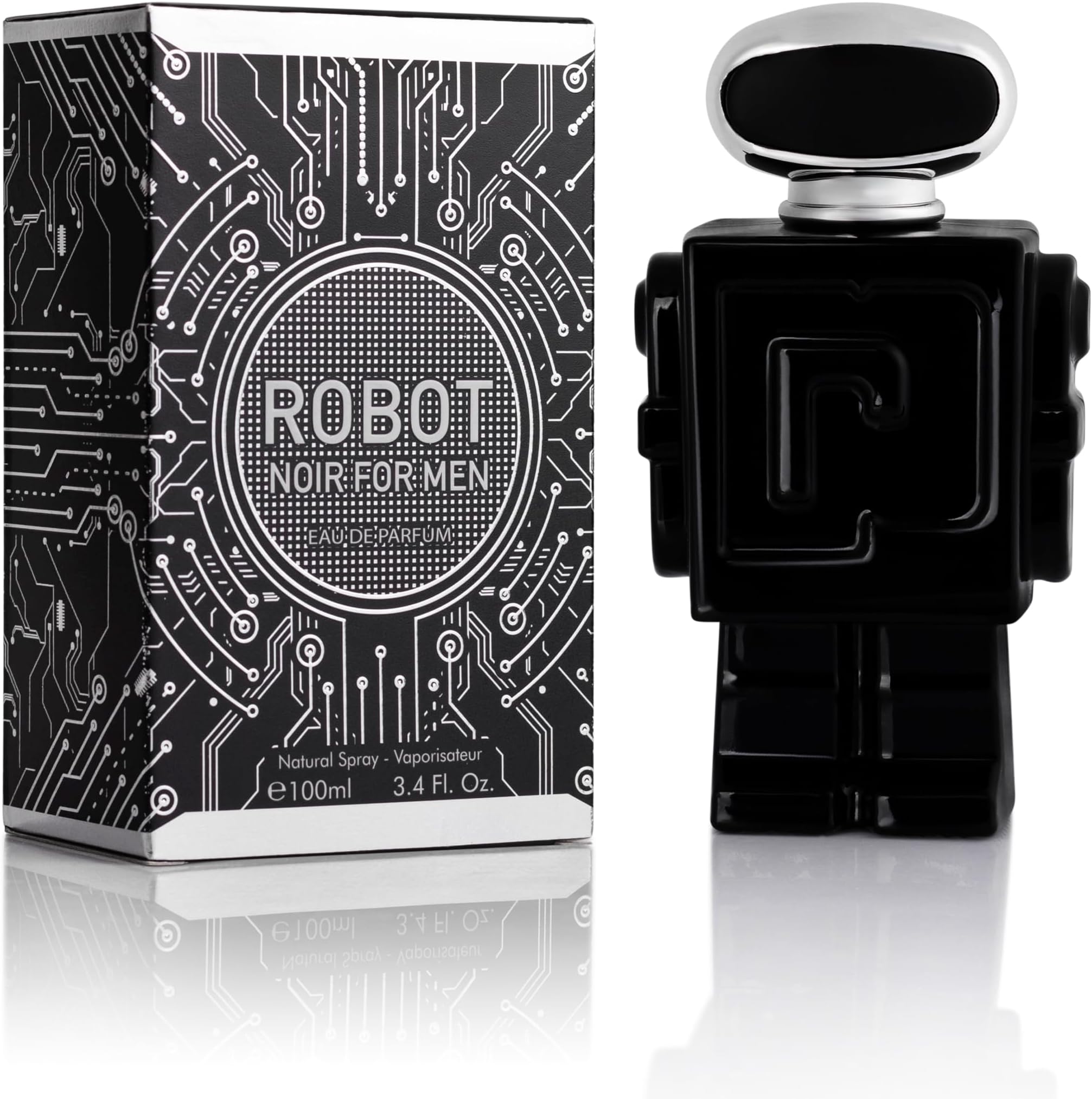 Amazon.com : Robot Noir for Men - Fresh Woody Fragrance - Top Notes of ...
