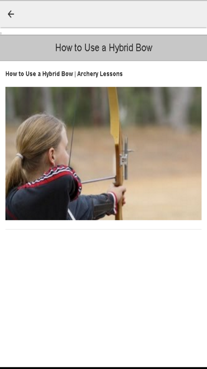 Archery Tutorial - Beginner Archery Lessons - App on Amazon Appstore