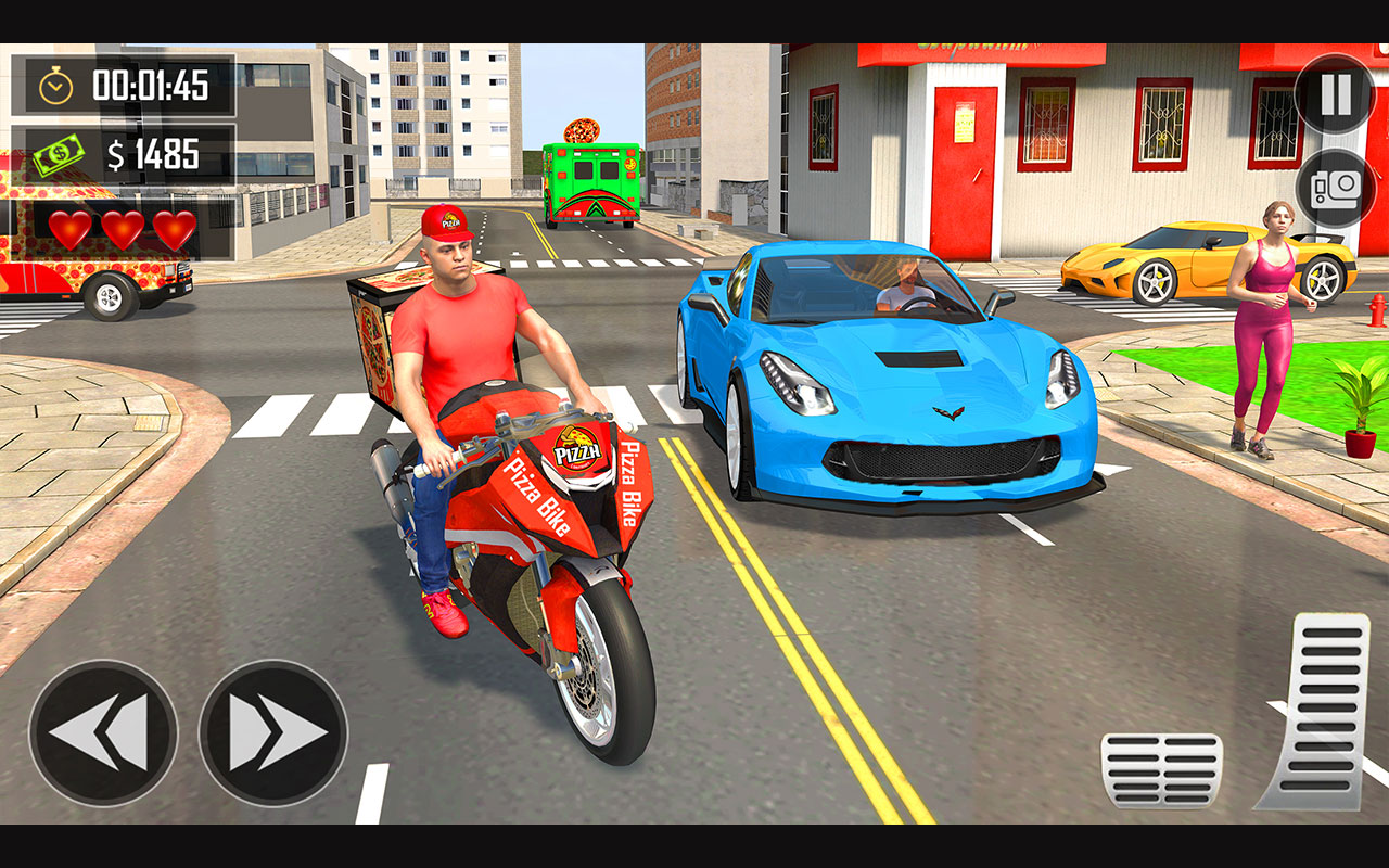 Pizza Delivery Van Driver Game: Food Truck Driving Simulator - BIke ...