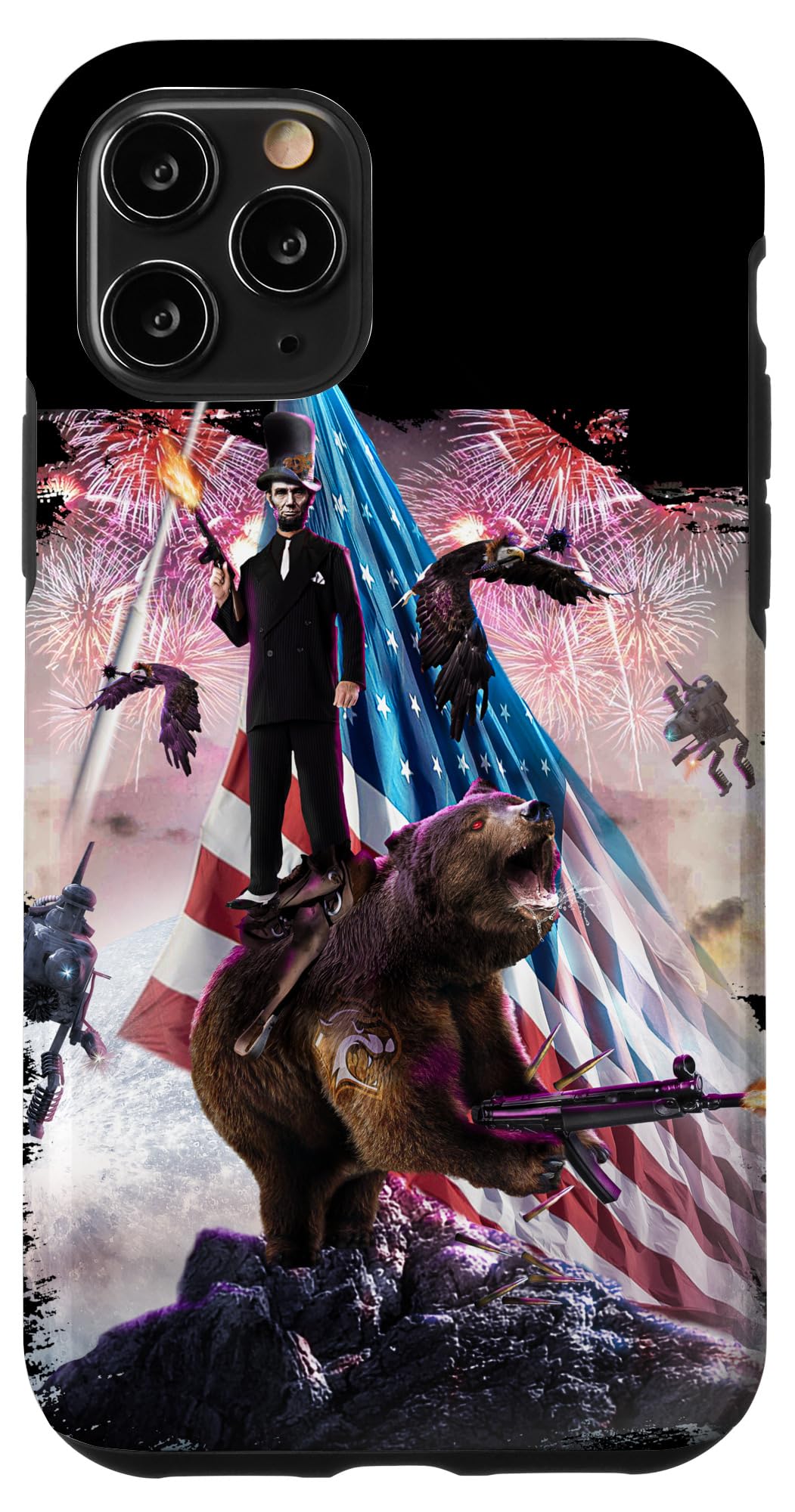 Abraham Lincoln Riding A Bear