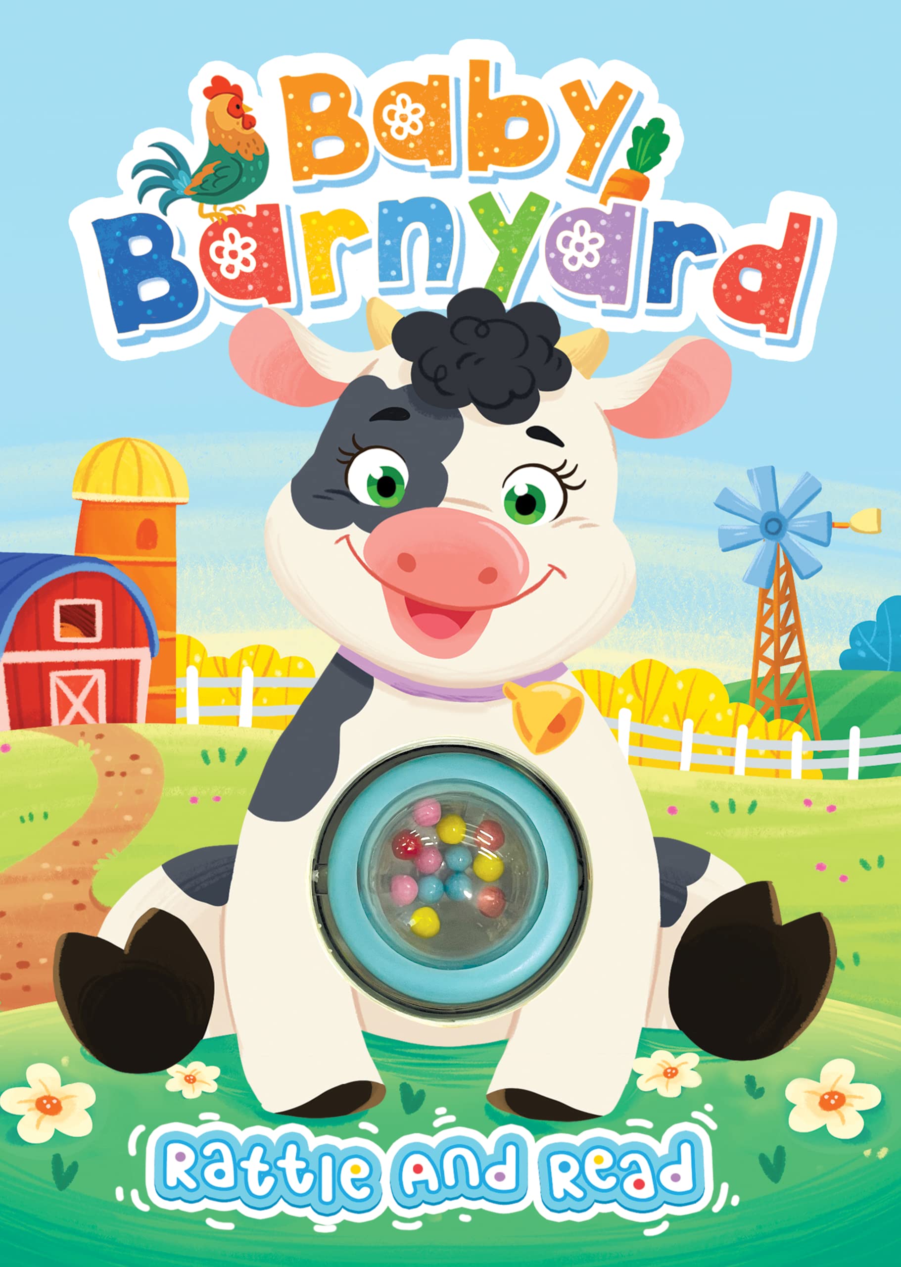 Baby Barnyard - Children's Rattle and Read Interactive Sensory Board ...