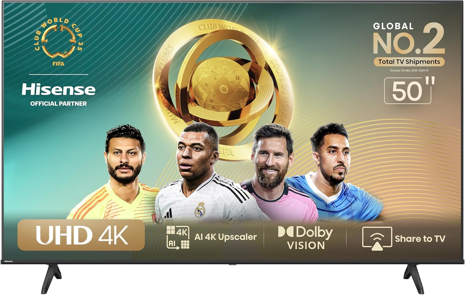 Hisense 50 Inch 4K UHD, VIDAA Smart TV, 50-inch, Dolby Vision, Game ...