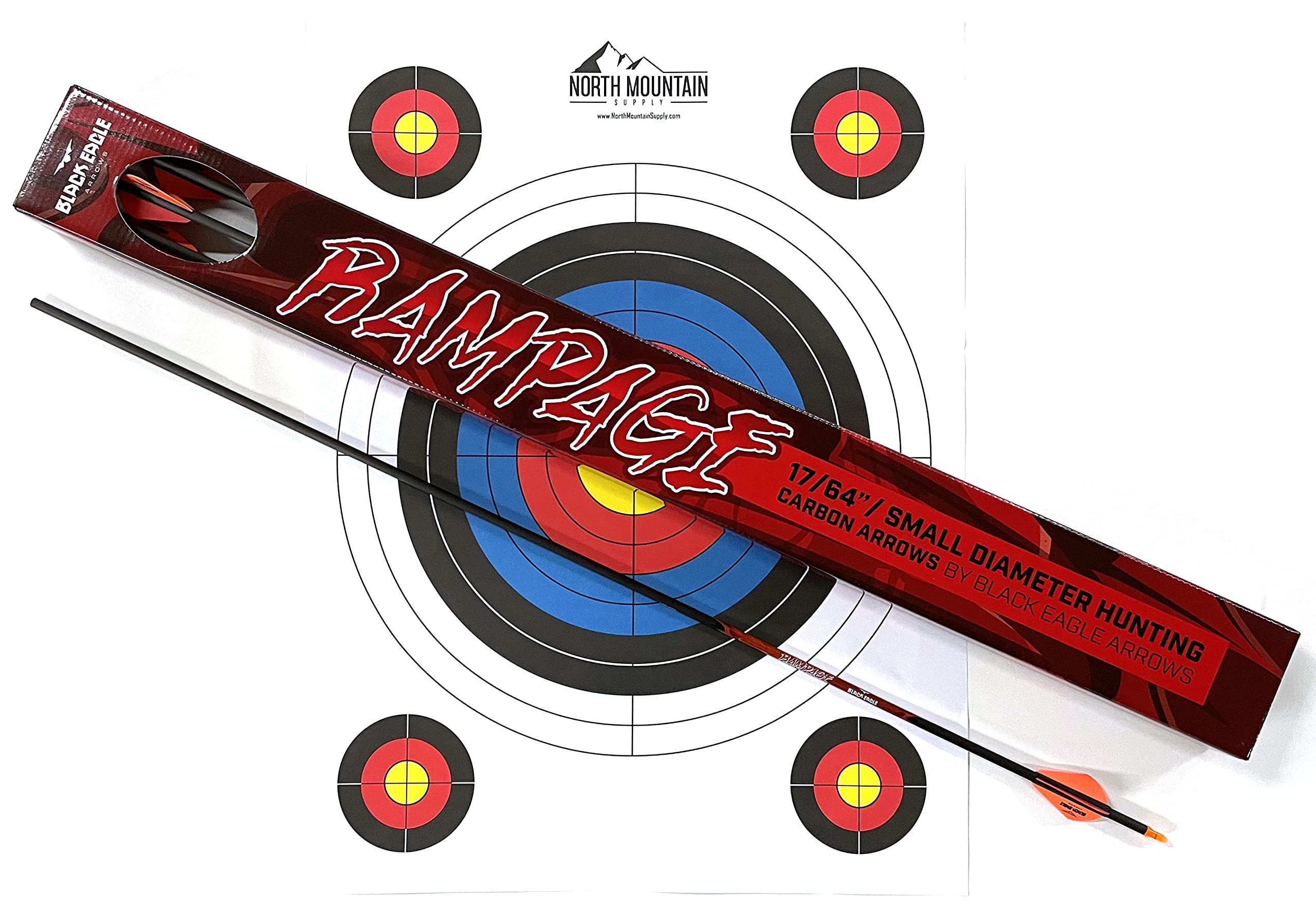 Big Game Arrow Pack Black Eagle Rampage Arrows 6-Pack - 300 Spine ...