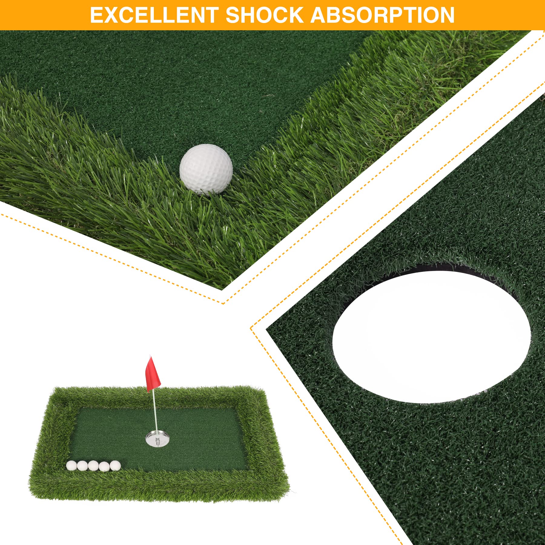 Lineslife Floating Golf Putting Mat for Pool,Golf Game Floating ...