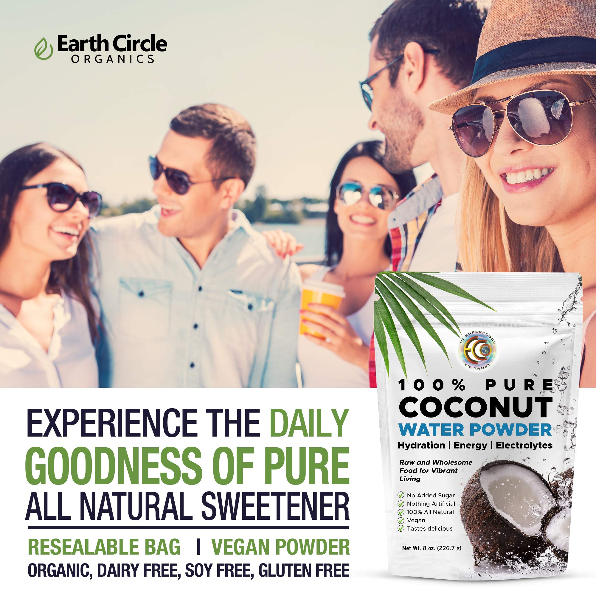 Snapklik.com : Earth Circle Organics Pure Coconut Water Powder ...