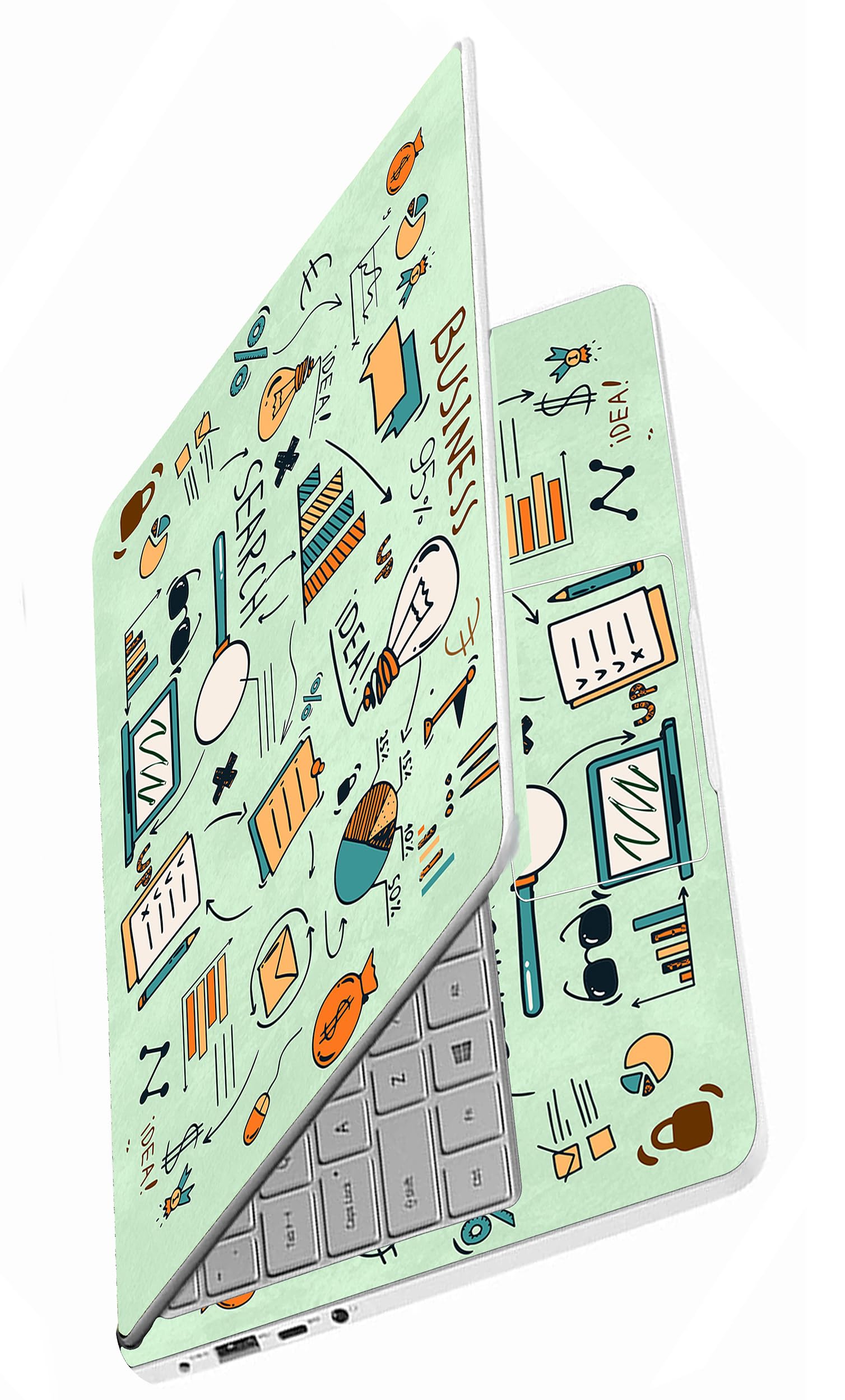 Namo Arts Full Body Laptop Skins Sticker Laminated HD Quality Vinyl ...