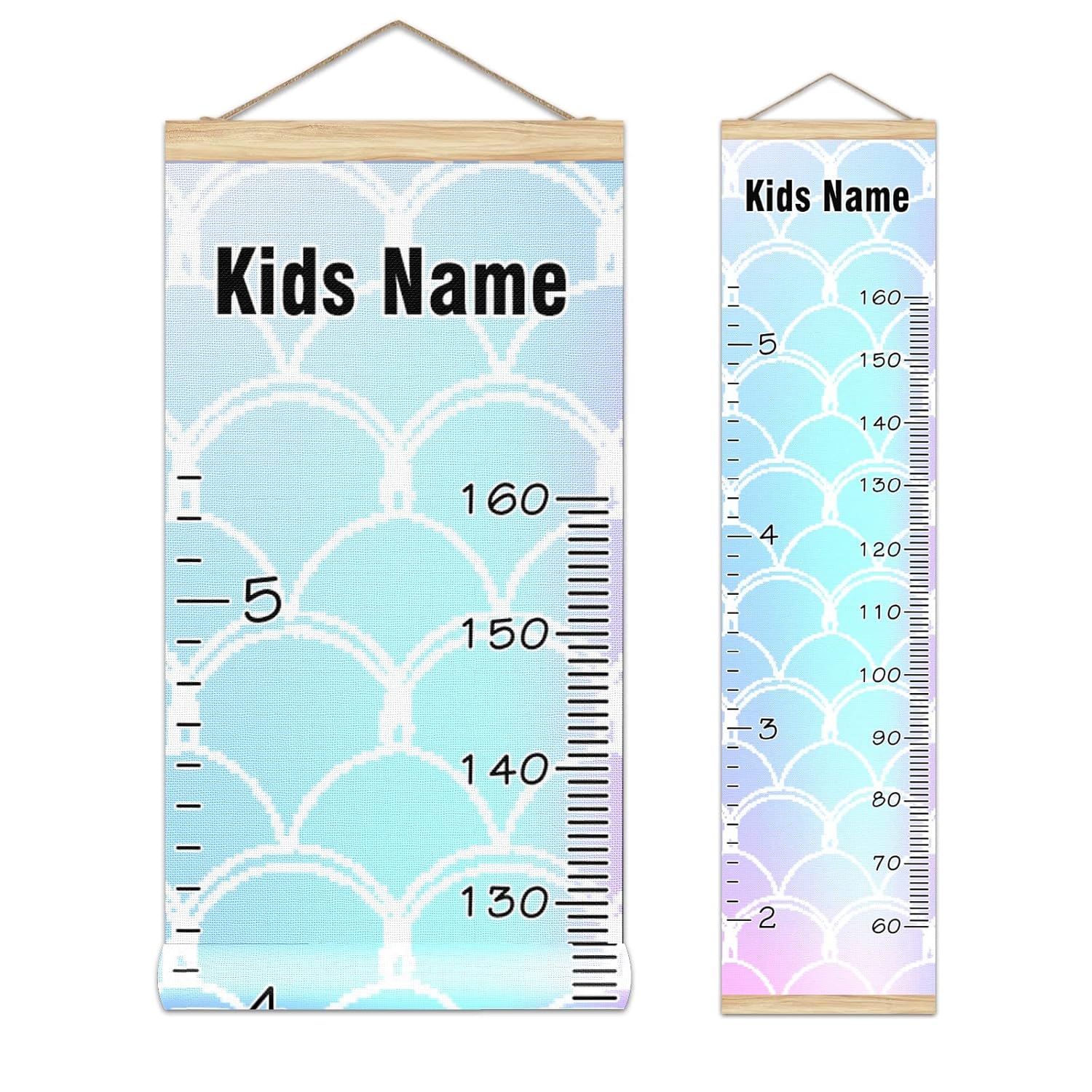 Amazon.com: Personalized Kids Name Growth Chart Ruler for Wall Wood ...