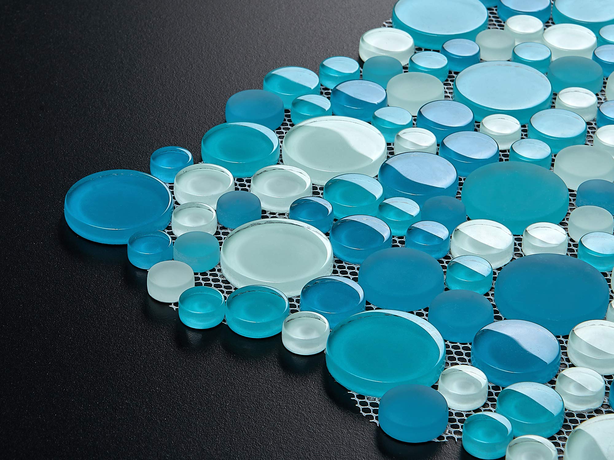Bubble Glass Tiles For Bathroom Walls How Tile Mosaics Can Transform
