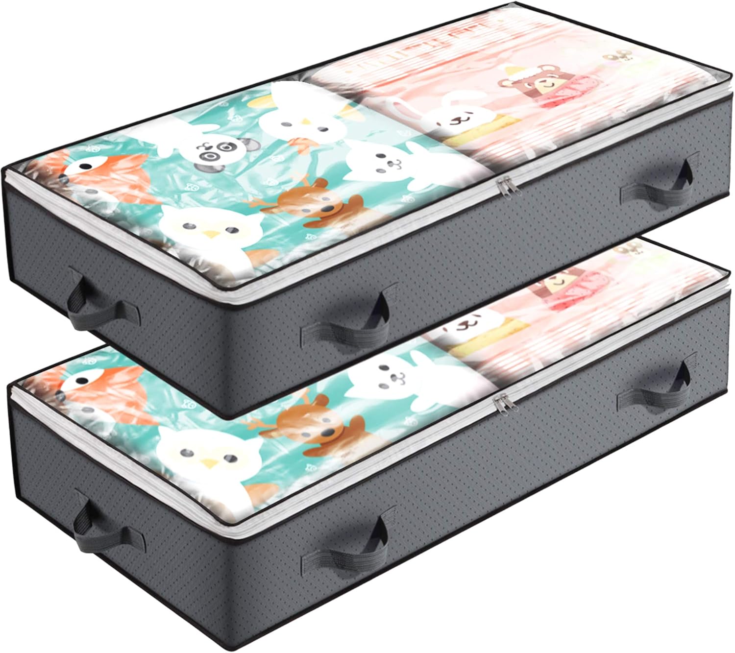 Amazon.com: DOOOB Under bed Storage Containers, 100L Large Capacity ...