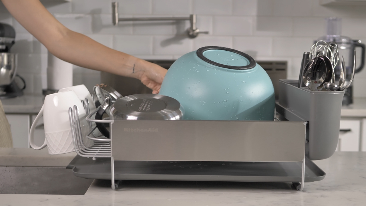 Watch KitchenAid Full Size Stainless Steel Dish-Drying Rack on Amazon Live