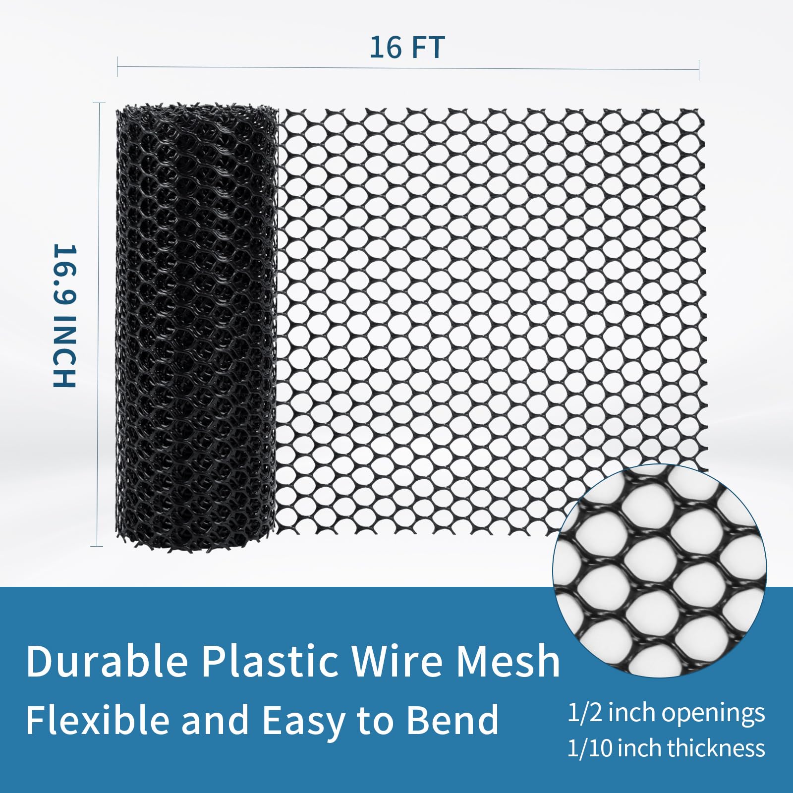 Snapklik.com : Plastic Wire Mesh Fence, Durable Plastic Chicken Wire ...