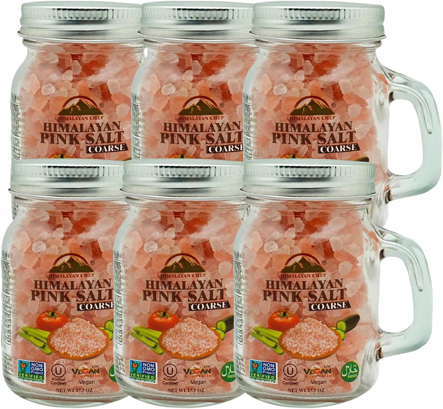 Amazon.com : Himalayan Chef Pink Salt Shaker Coarse Grain 17.5 Ounces ...