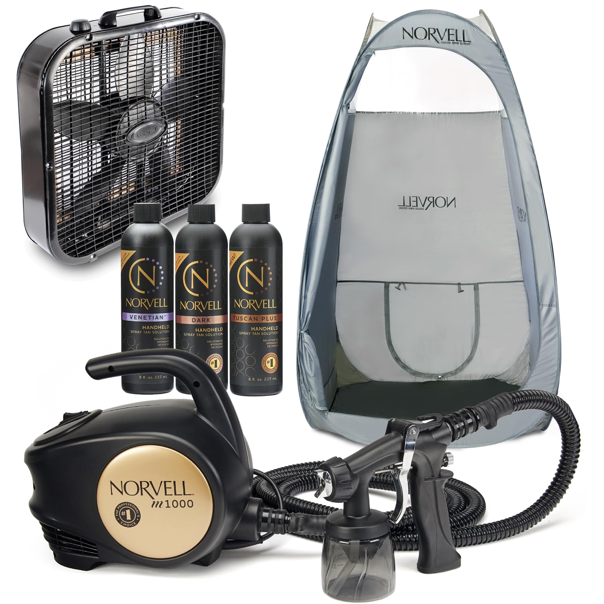 Amazon.com: Norvell Sunless Tanning Kit - M1000 HVLP Spray Tan Airbrush ...